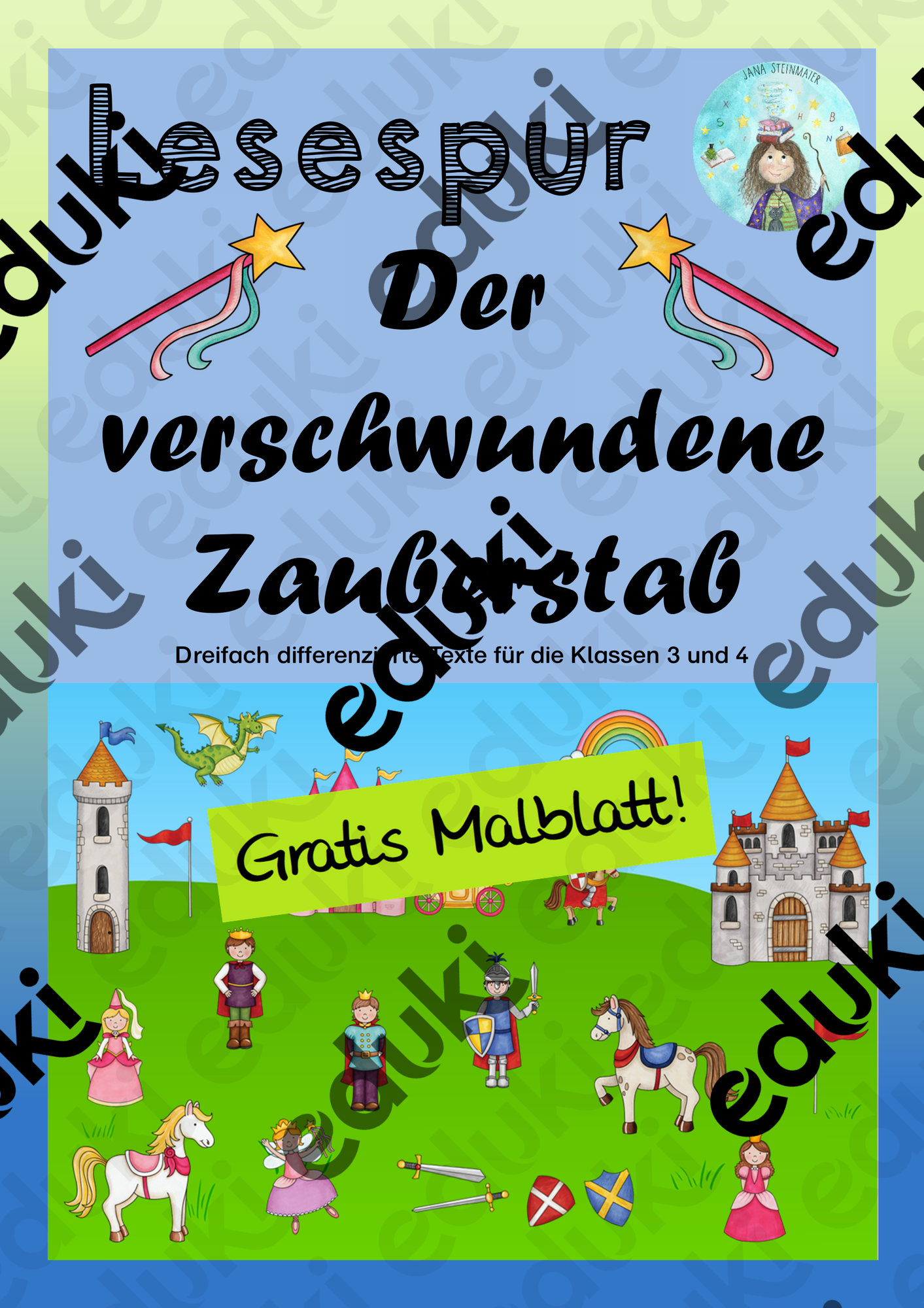 Gratis-Malblatt zur Lesespur Der verschwundene Zauberstab ...