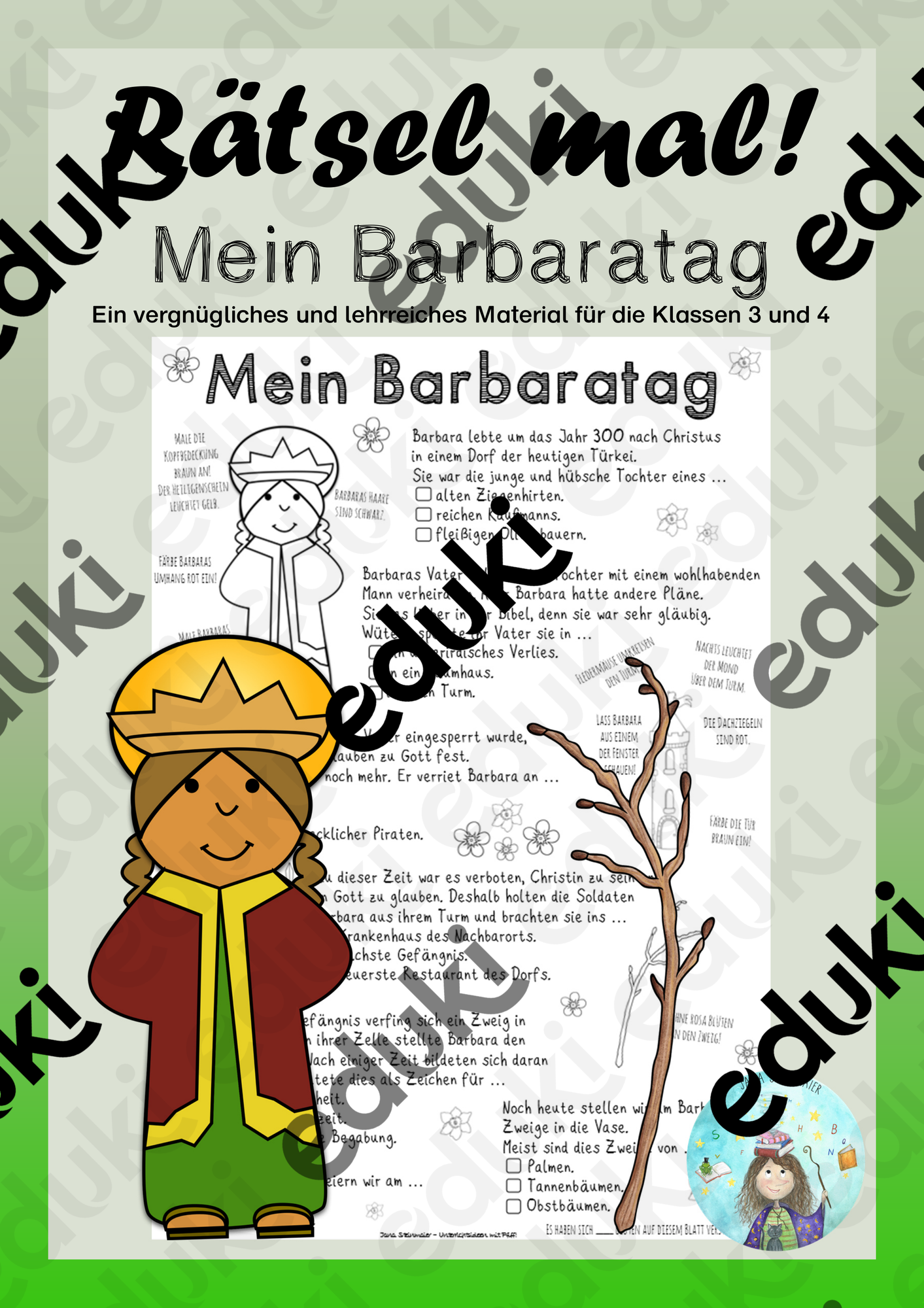 Rätsel mal! Mein Barbaratag (Klassen 3 und 4) – Unterrichtsmaterial im ...