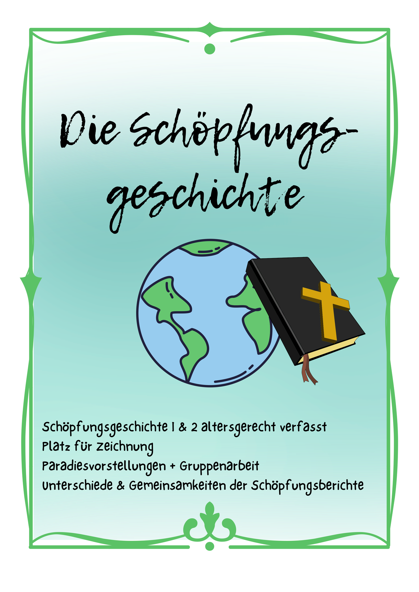 Materialpaket zur Schöpfung / Schöpfungsgeschichte ...