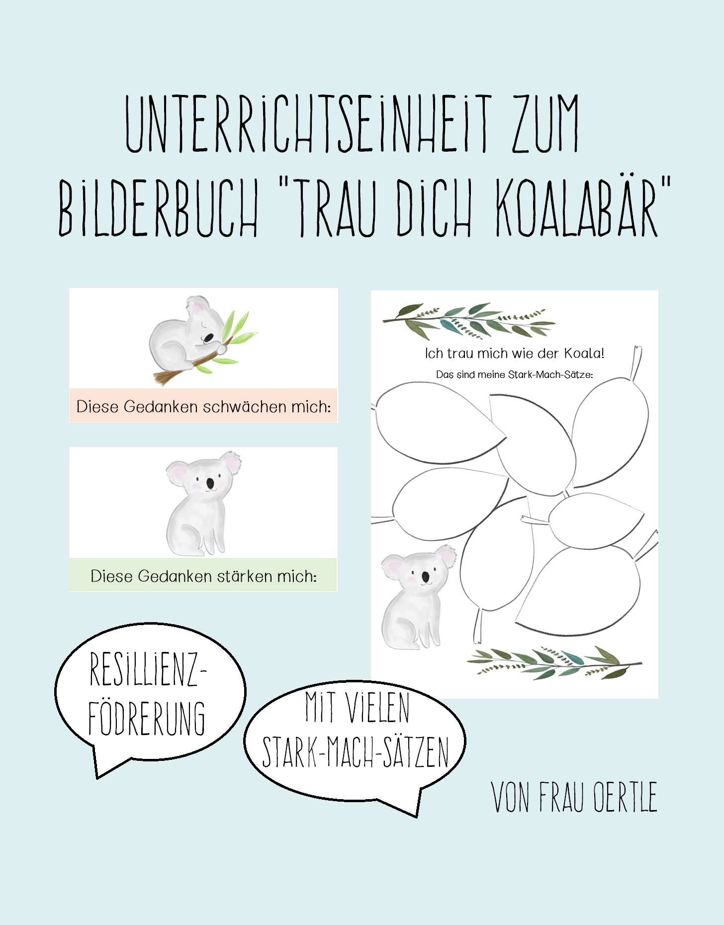 Unterrichtseinheit zum Bilderbuch "Trau dich Koalabär ...