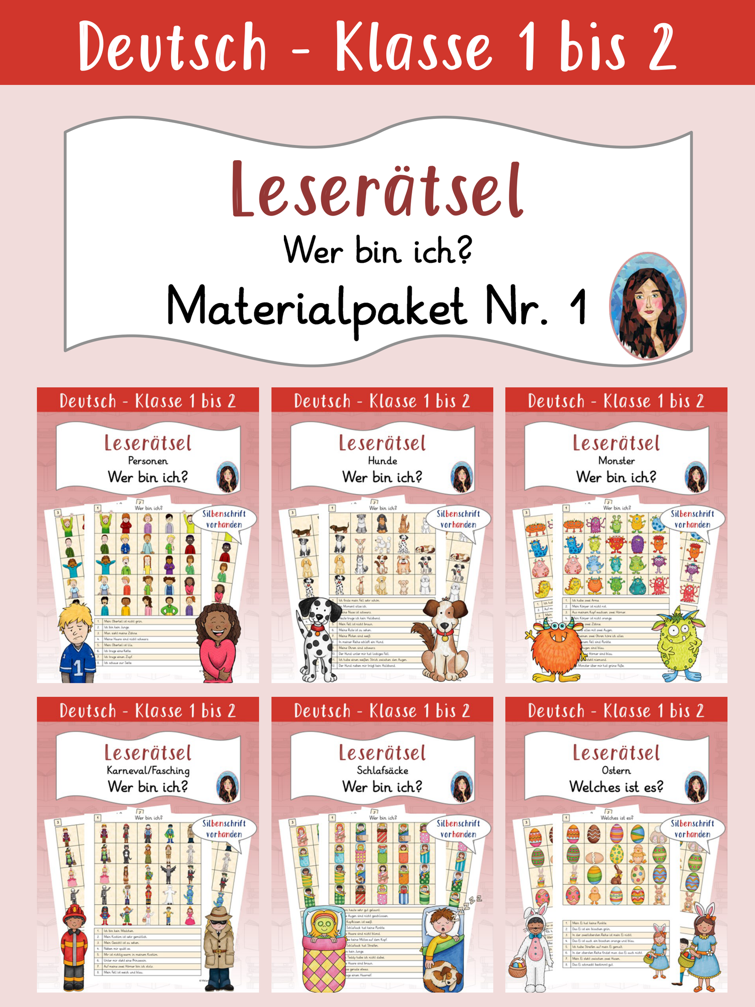 Materialpaket Nr. 1 - Wer bin ich? - Leserätsel – Unterrichtsmaterial ...
