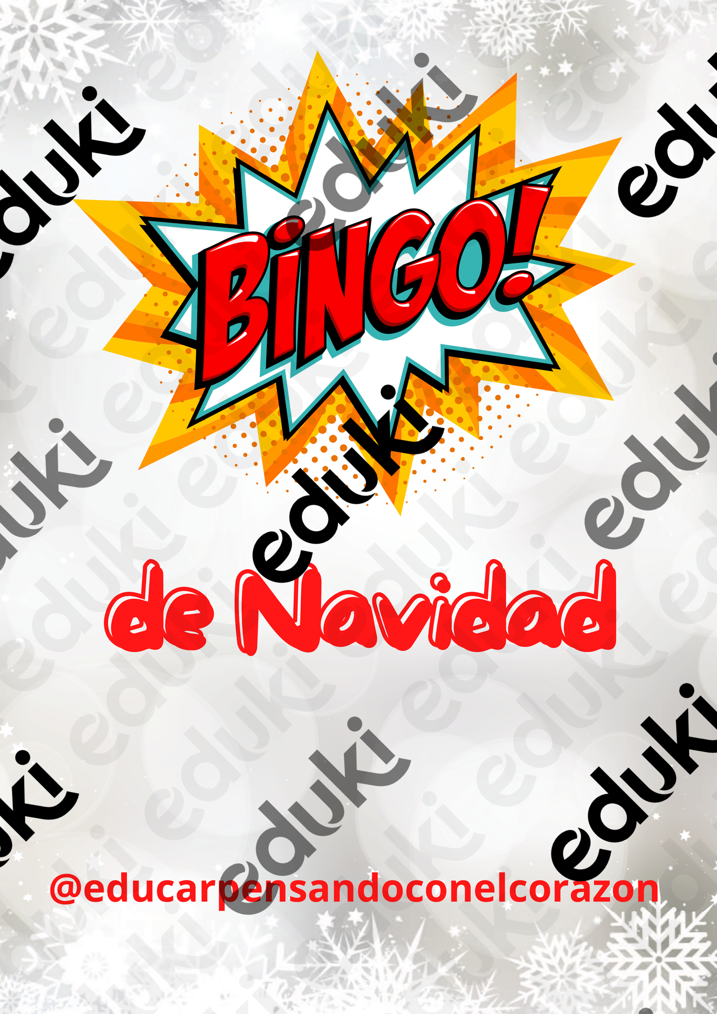 Bingo de Navidad - material de la siguiente asignatura Material ...