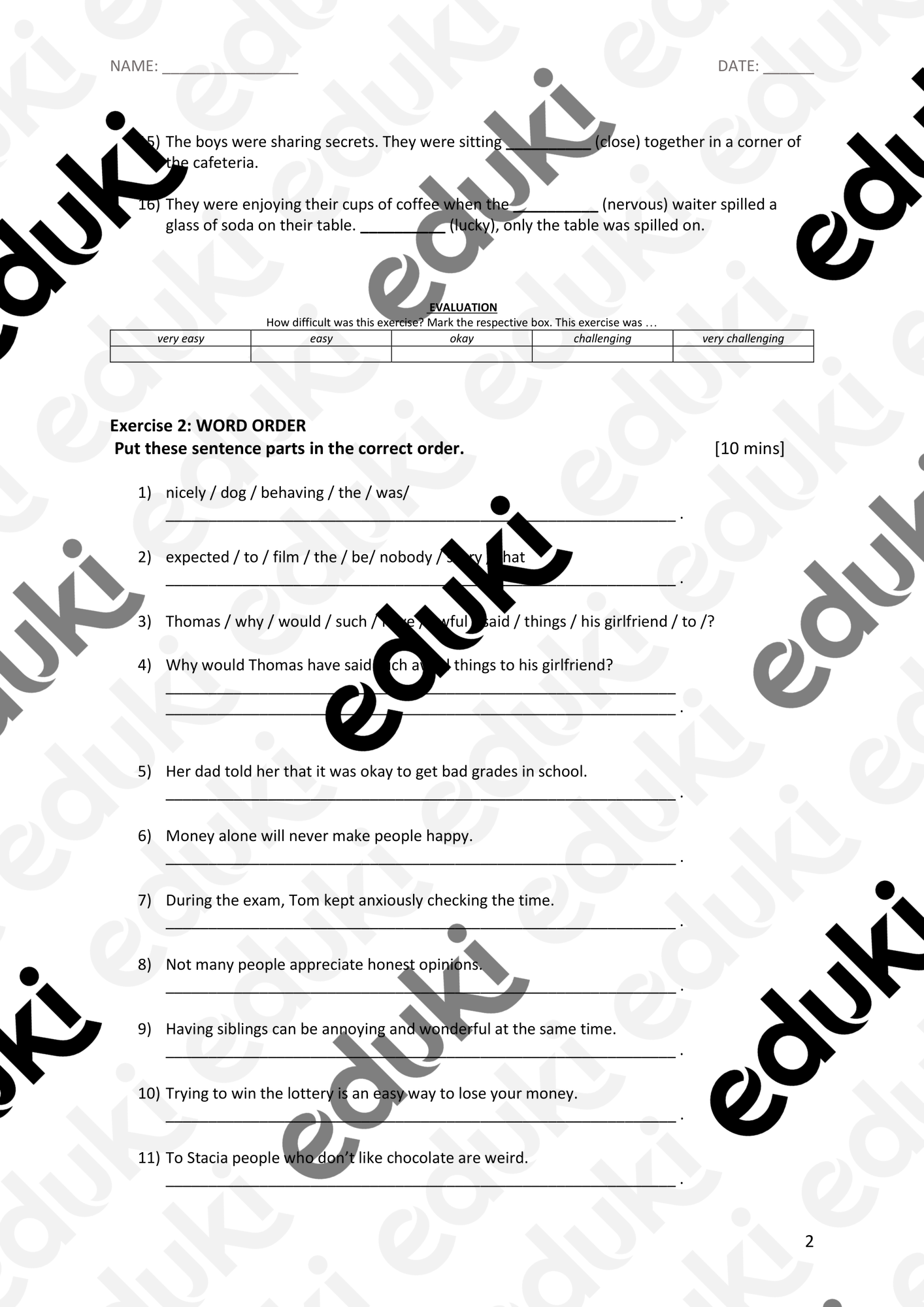 Practice makes perfect - Adverb or Adjective Worksheets inkl ...