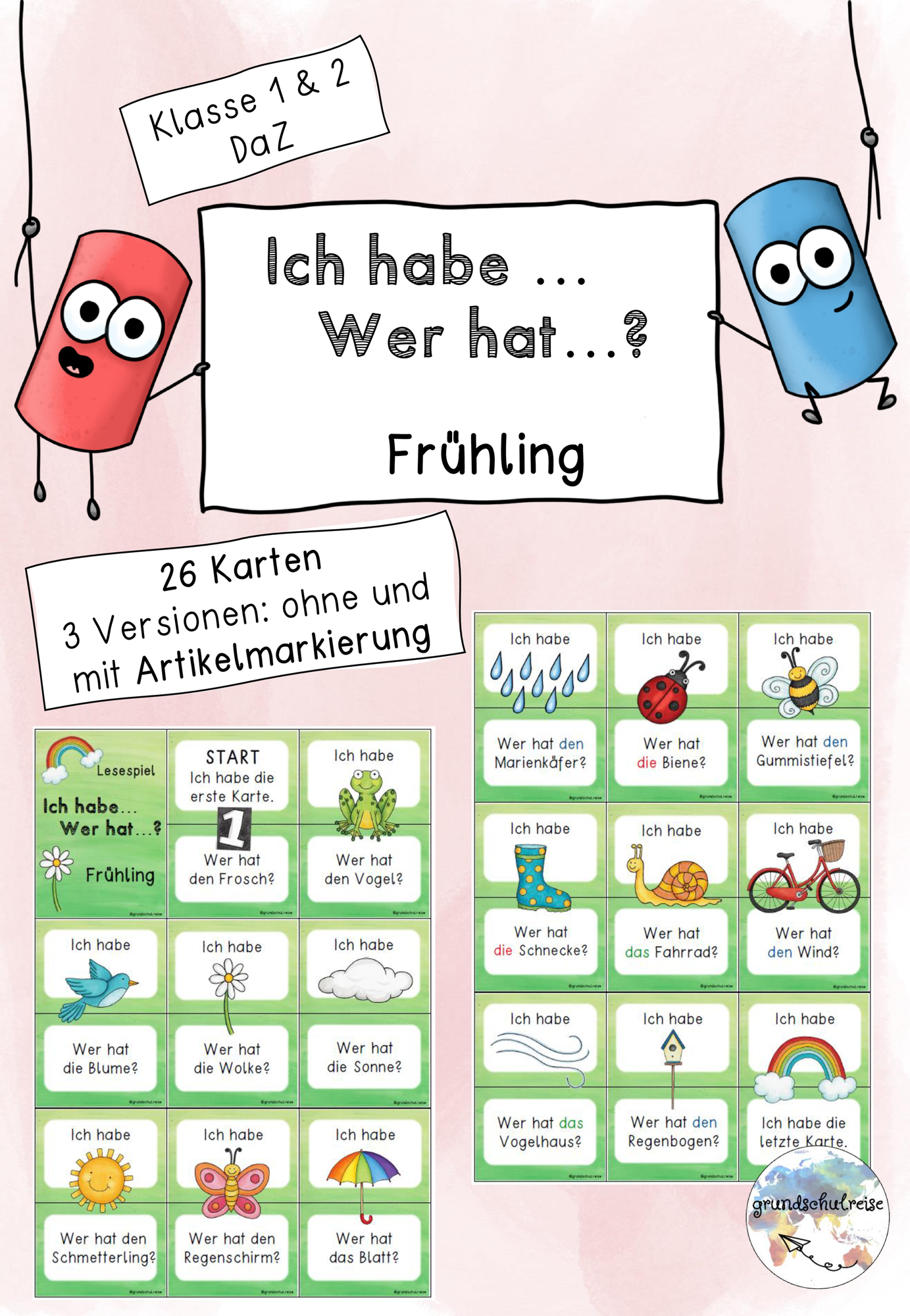 Ich habe... Wer hat...? Lesespiel Frühling (DaZ) – Unterrichtsmaterial ...