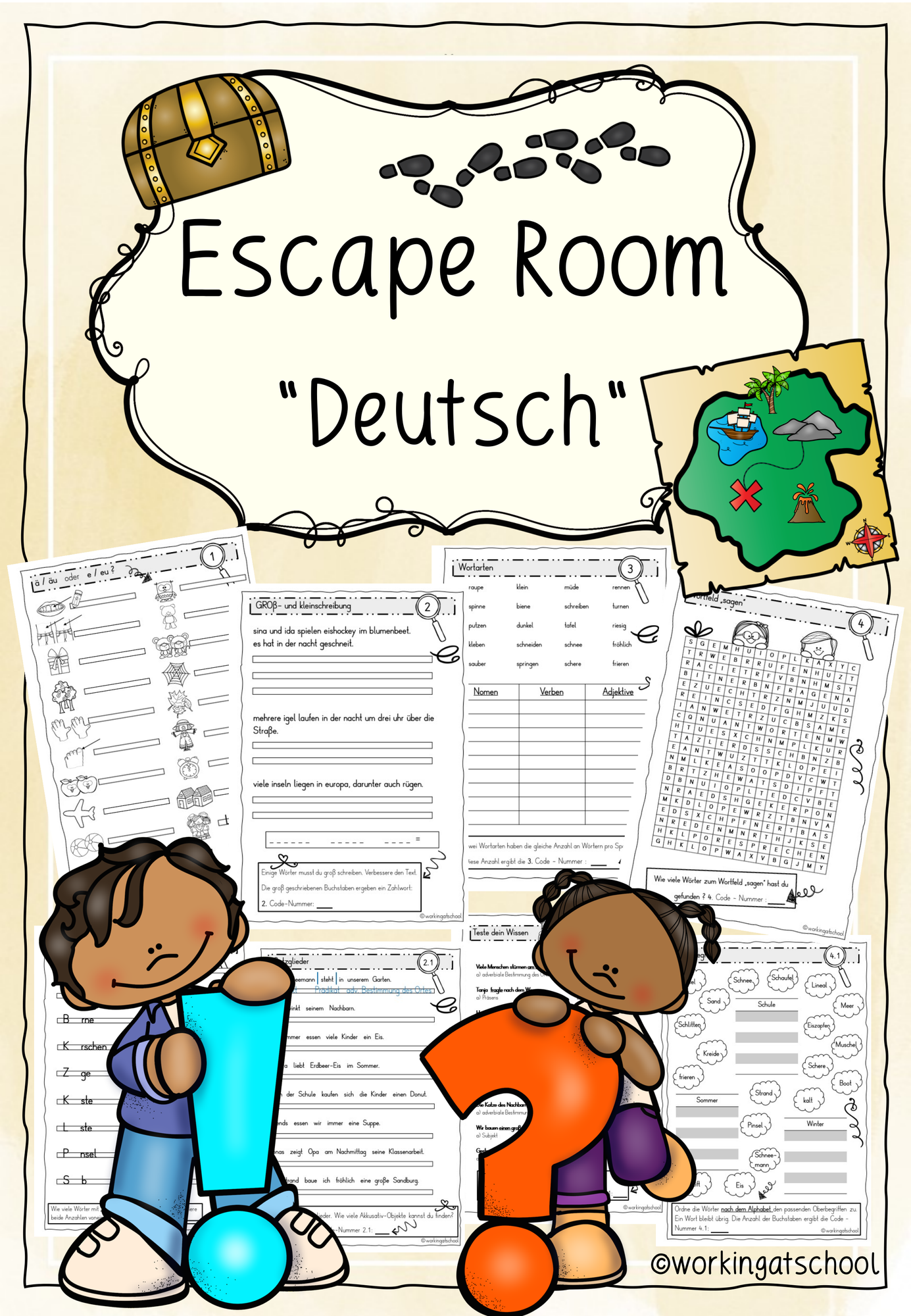 Escape Room Deutsch – Unterrichtsmaterial im Fach Deutsch