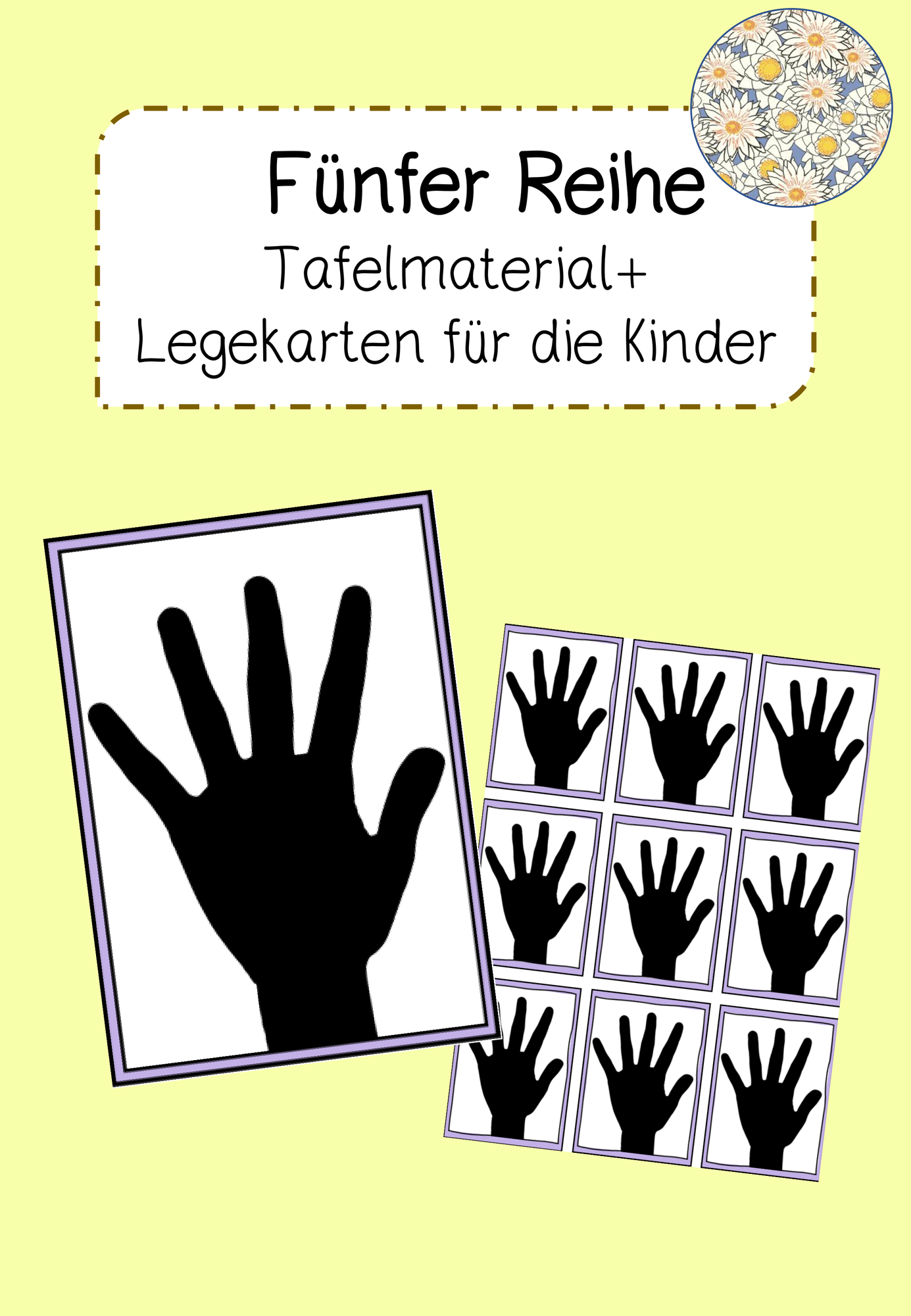 Fünfer Reihe Tafelbilder und Legekarten – Unterrichtsmaterial im Fach ...