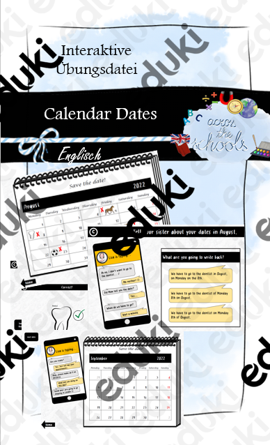 The English calendar date: interactive exercises – Unterrichtsmaterial ...