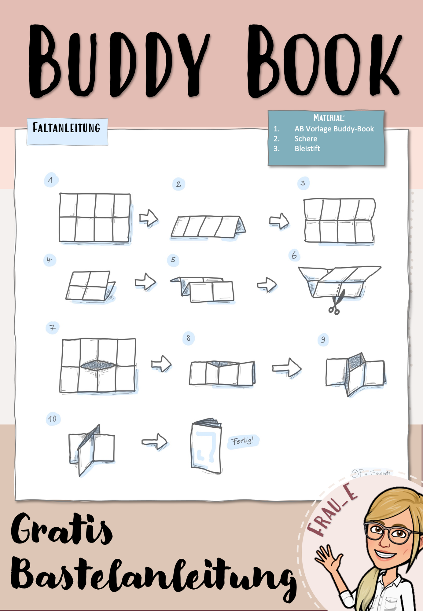 Bastelanleitung für ein Buddy Book – Unterrichtsmaterial im Fach ...