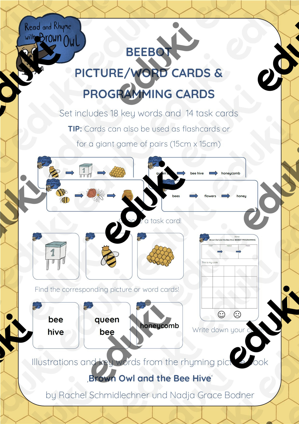 Brown Owl and the Bee Hive - BeeBot Cards – Unterrichtsmaterial im Fach ...