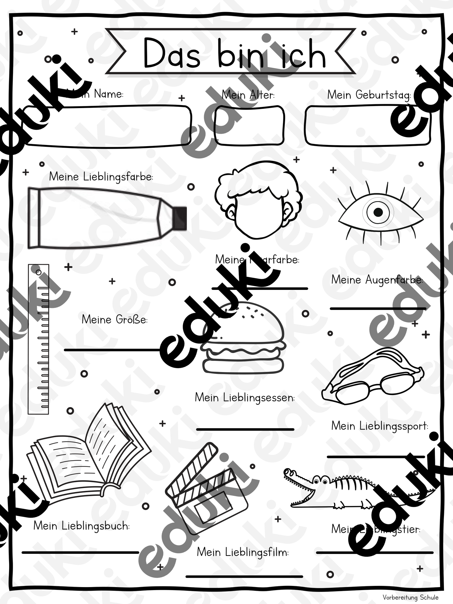 Das bin ich - Steckbrief – Unterrichtsmaterial in den Fächern ...