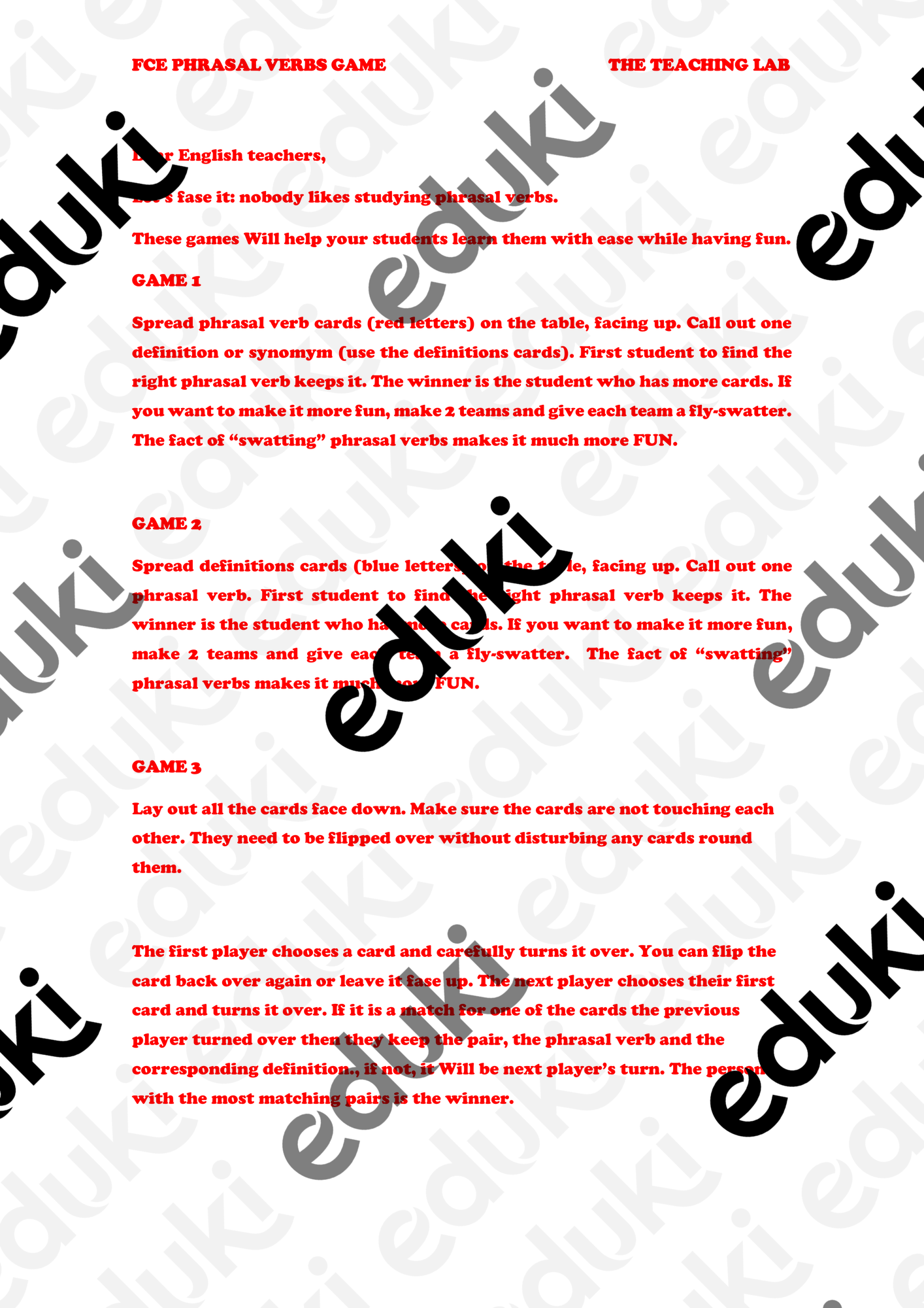 B2 PHRASAL VERBS GAME - material de la siguiente asignatura Inglés ...