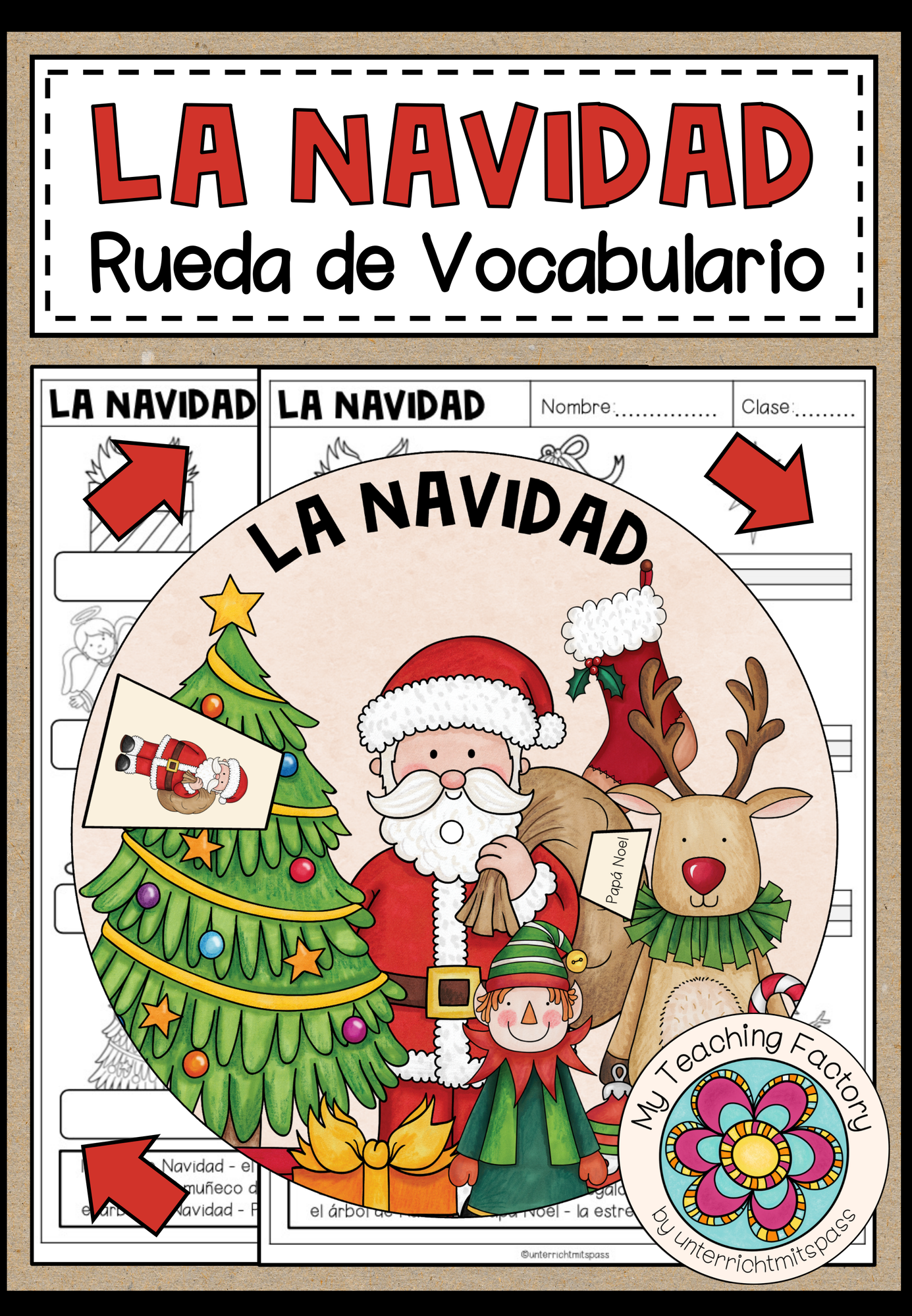 LA NAVIDAD - Rueda de Vocabulario - material didáctico de las ...