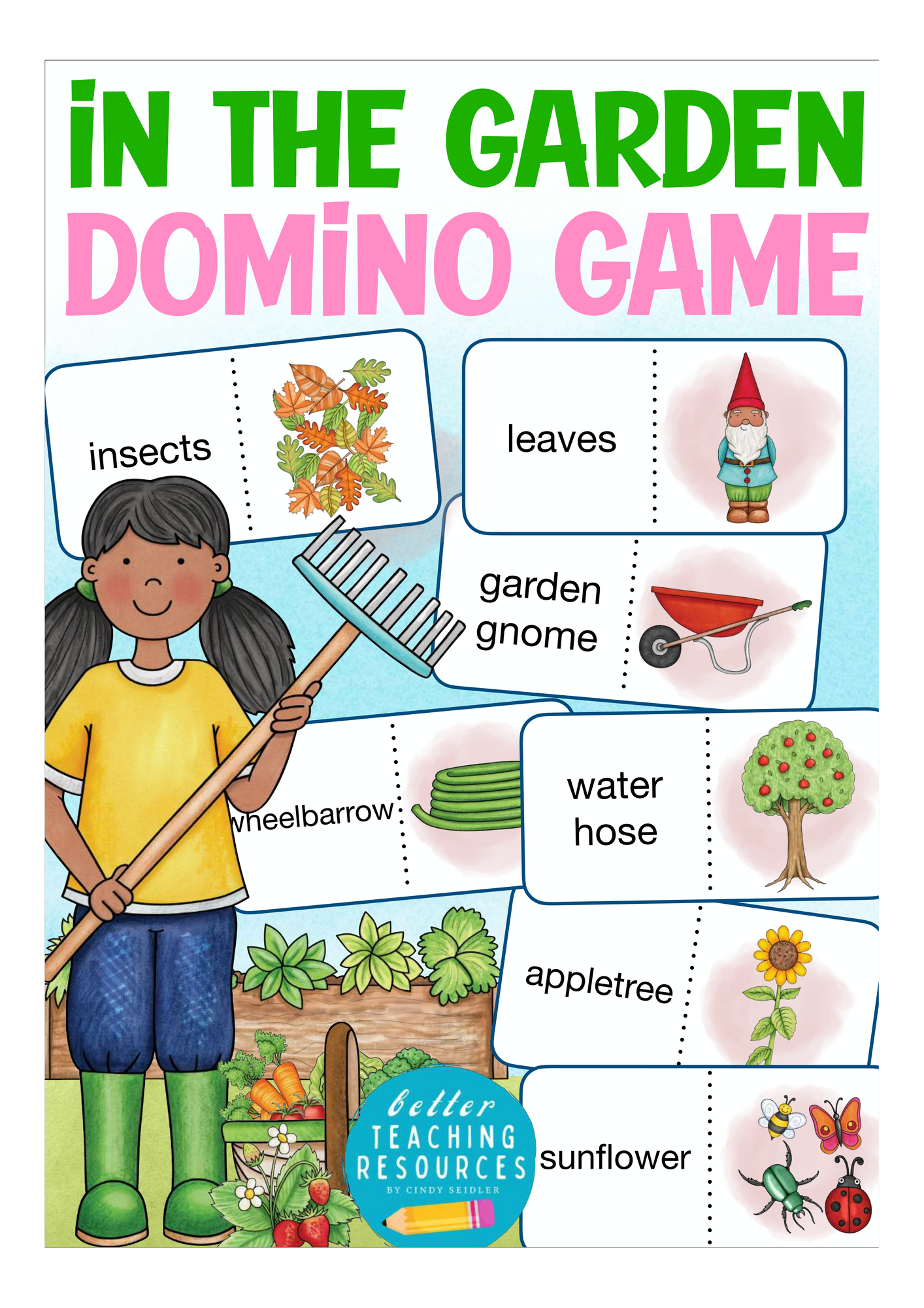in the garden English DOMINO game – Unterrichtsmaterial in den Fächern ...
