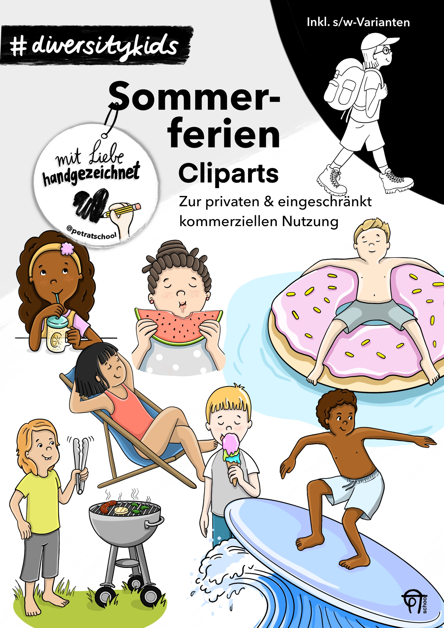 Sommerferien-Set (Cliparts & Arbeitsblätter) – Unterrichtsmaterial in ...