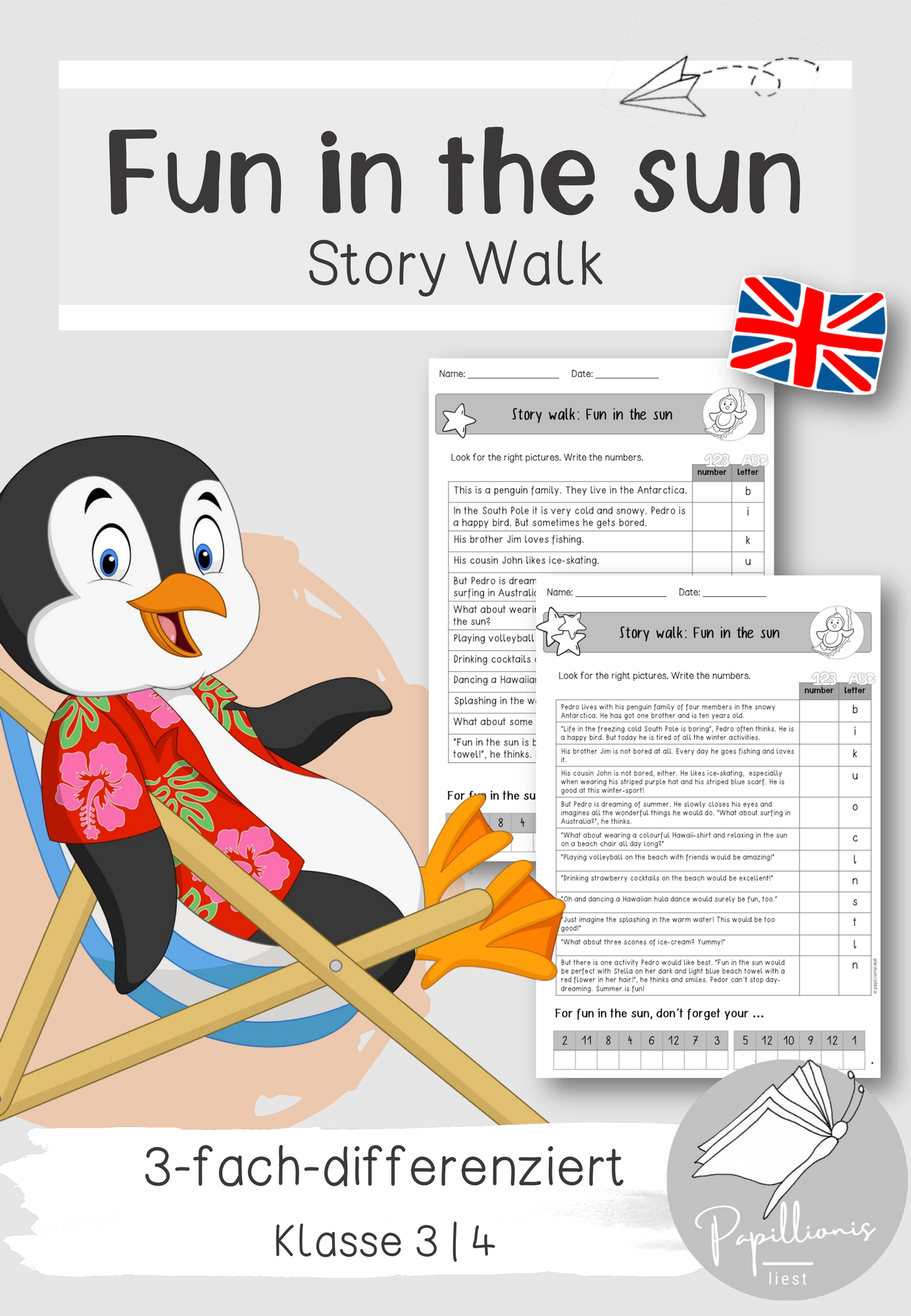 Fun in the sun | Story Walk | Lesespaziergang Englisch ...