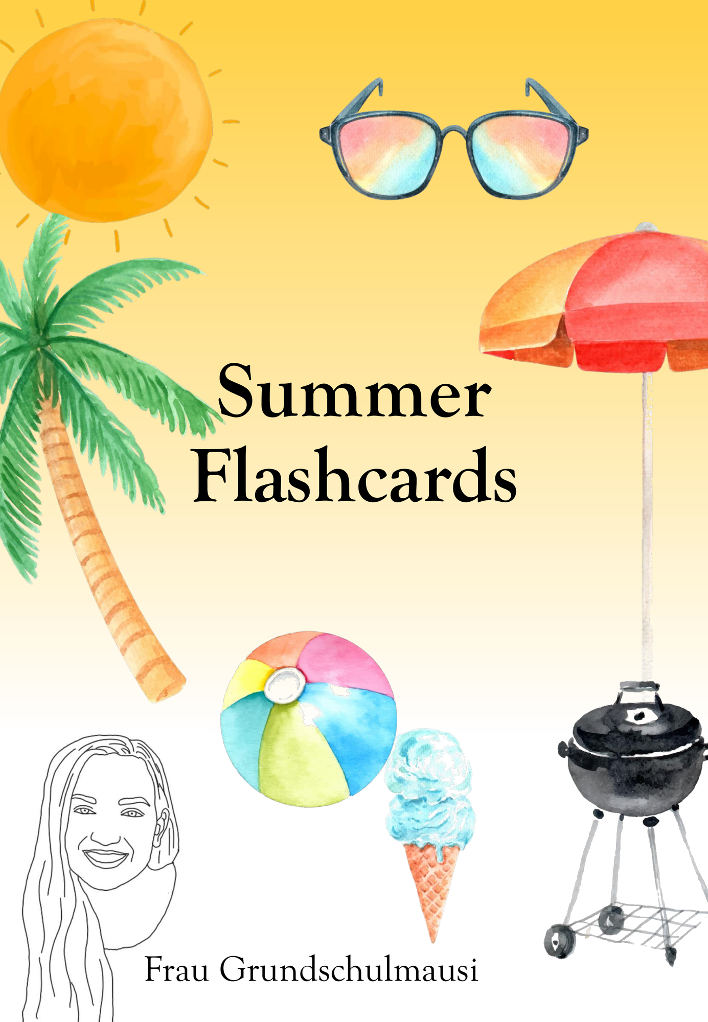 Summer Flashcards zur Wortschatzeinführung Sommer – Unterrichtsmaterial ...
