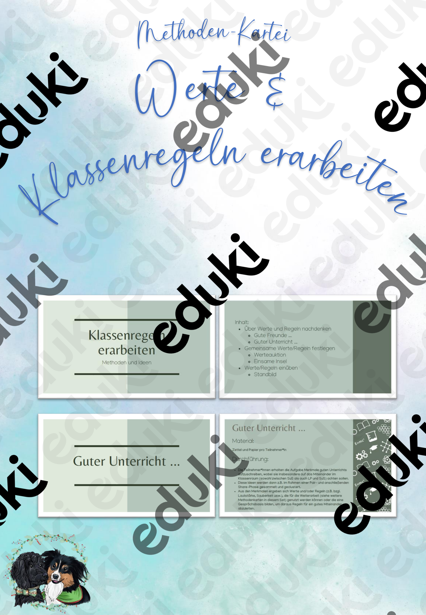 Methoden-Kartei - Thema: Werte / Klassenregeln – Unterrichtsmaterial im ...