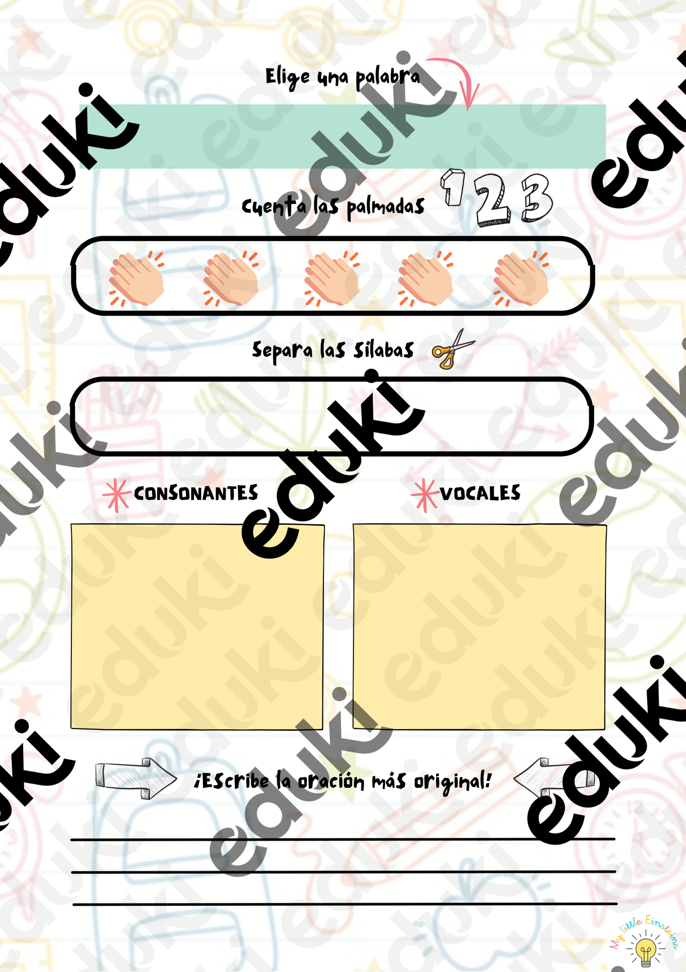 Ficha separación silábica - material didáctico de las asignaturas ...