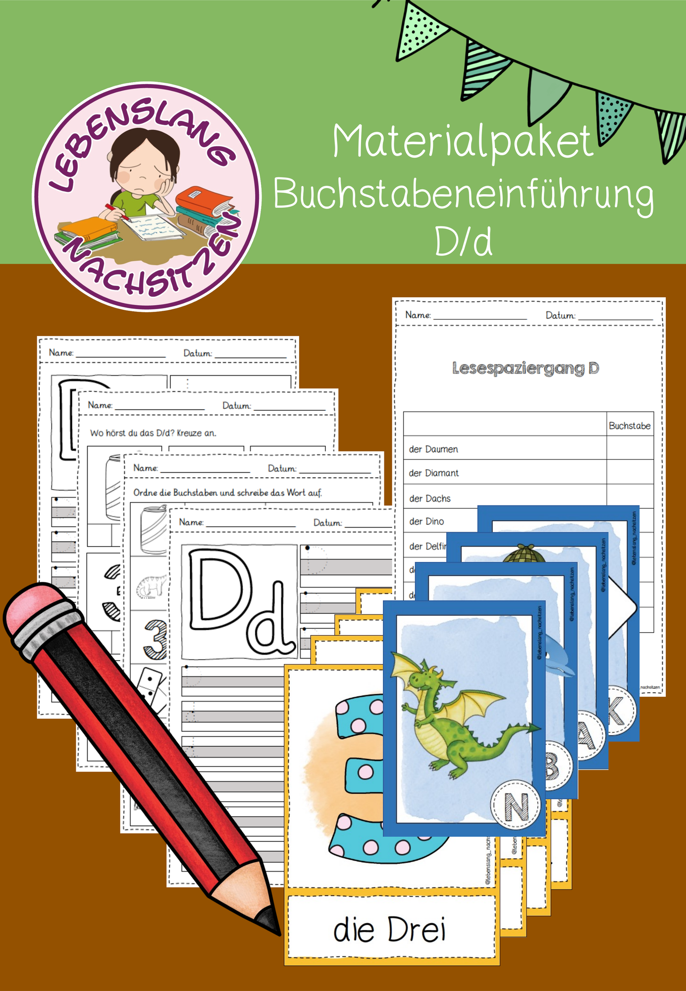 Buchstabeneinführung: D – Unterrichtsmaterial im Fach Deutsch