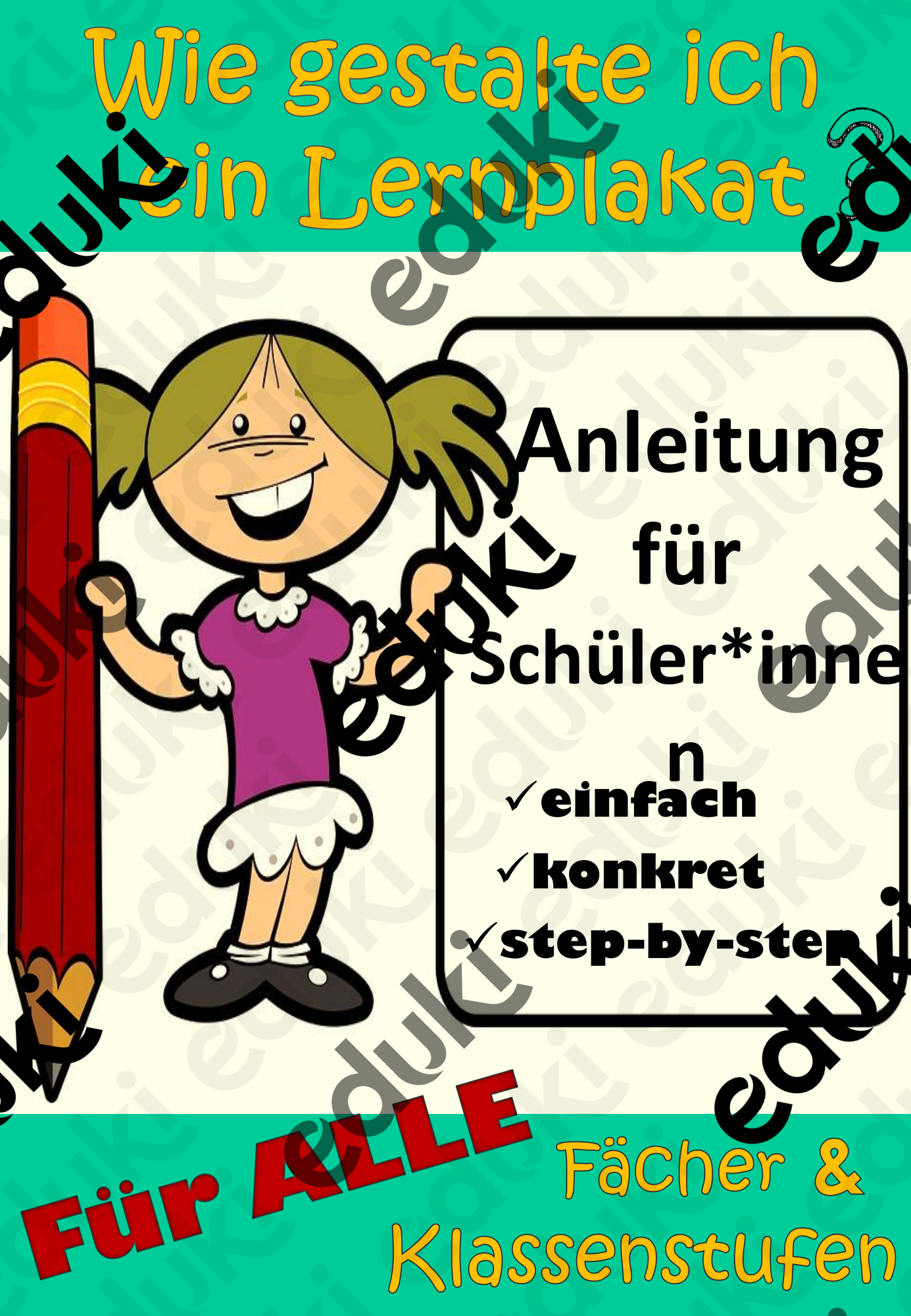 So gestaltest du ein Lernplakat – Unterrichtsmaterial im Fach ...
