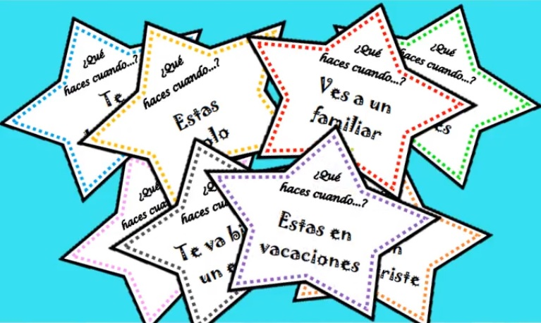 Tarjetario de estrellas ¿Que haces cuando? - material de la siguiente ...