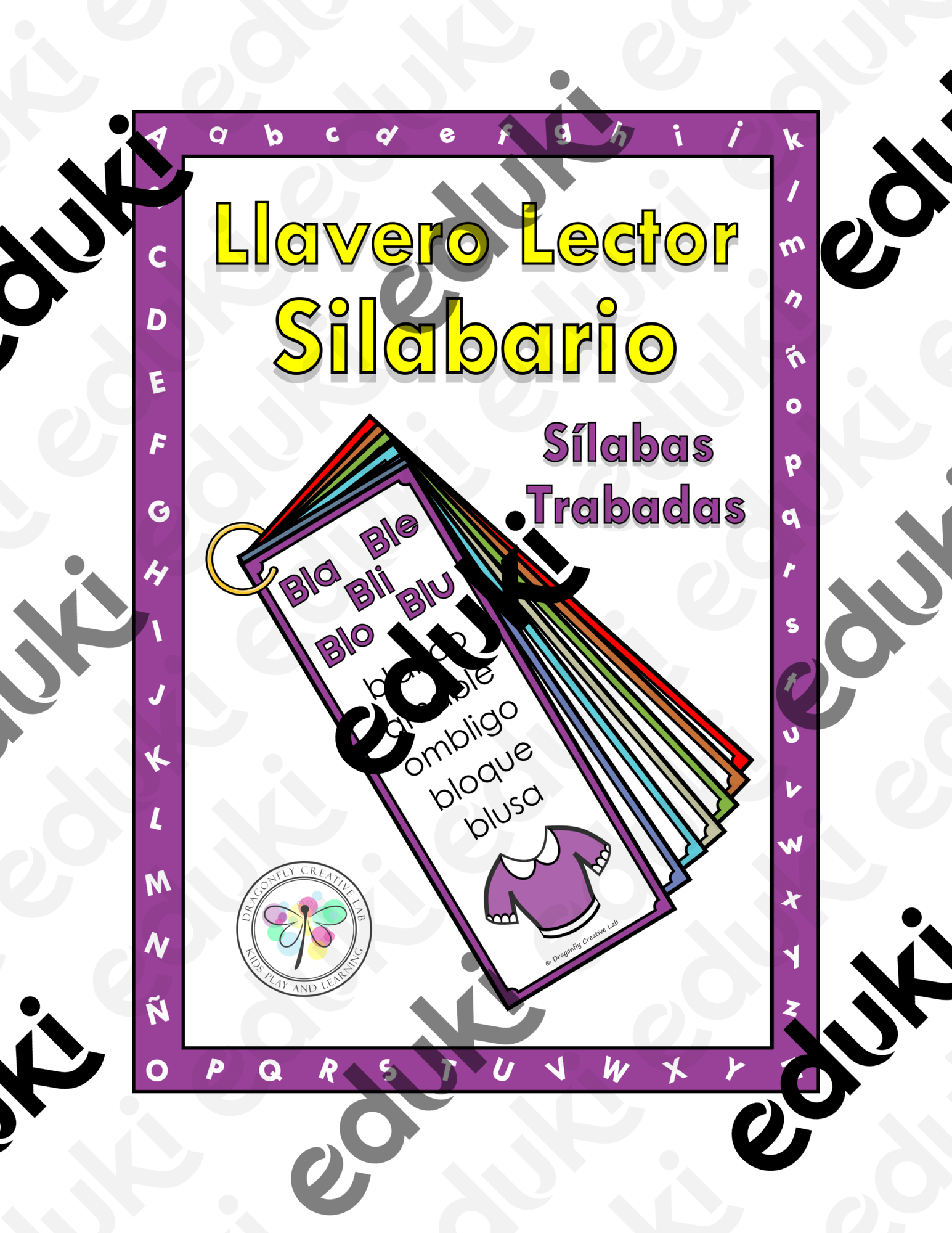 LLAVERO LECTOR SILABARIO TRABADAS - material didáctico de las ...