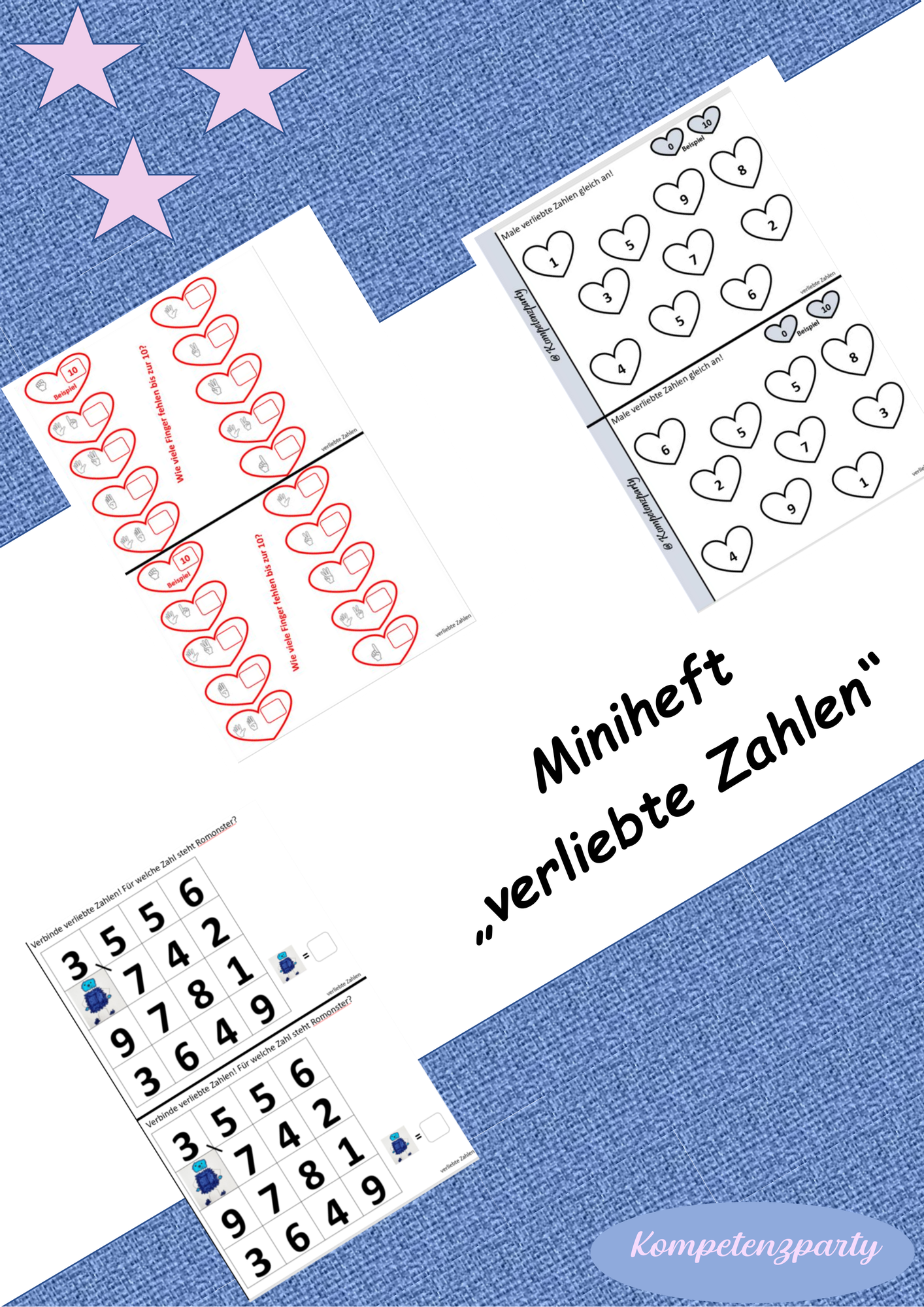 Miniheft verliebte Zahlen ZR 10 – Unterrichtsmaterial im Fach Mathematik