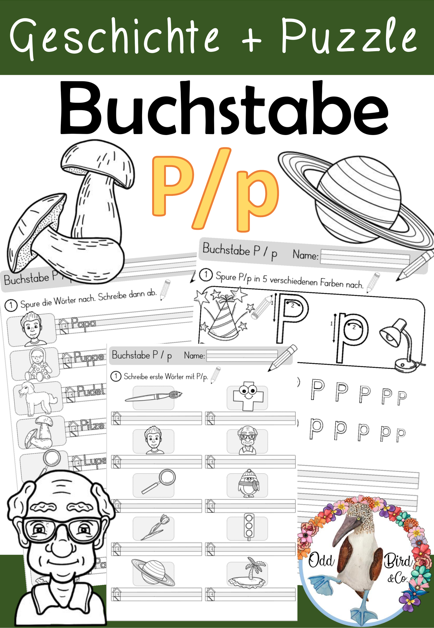 Buchstabe P - Einführung inklusive Geschichte - Buchstabeneinführung ...