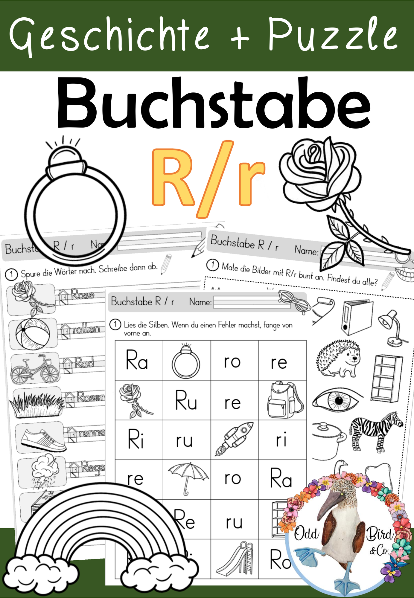 Buchstabe R / r- Einführung inklusive Geschichte - Buchstabeneinführung ...