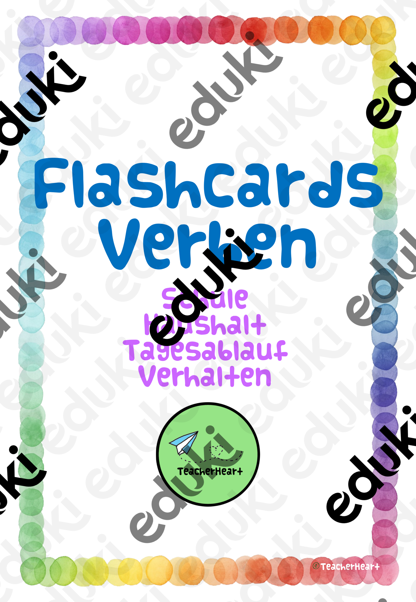 Flashcards Verben – Unterrichtsmaterial in den Fächern Deutsch & DaZ/DaF