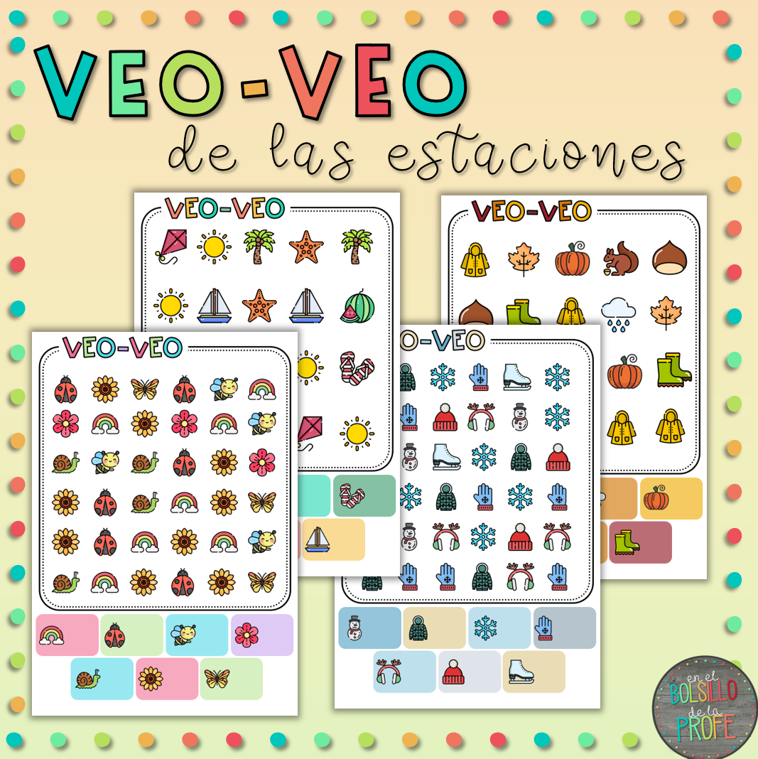 VEO VEO de las estaciones del año 🌸☀️🍁 ️ - material de la siguiente ...