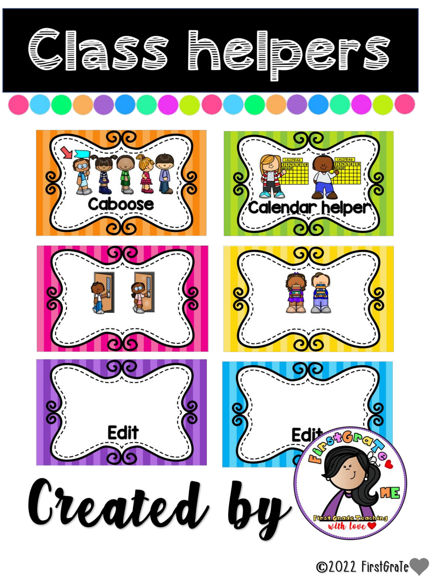 EDITABLE Class helper cards - material de la siguiente asignatura ...