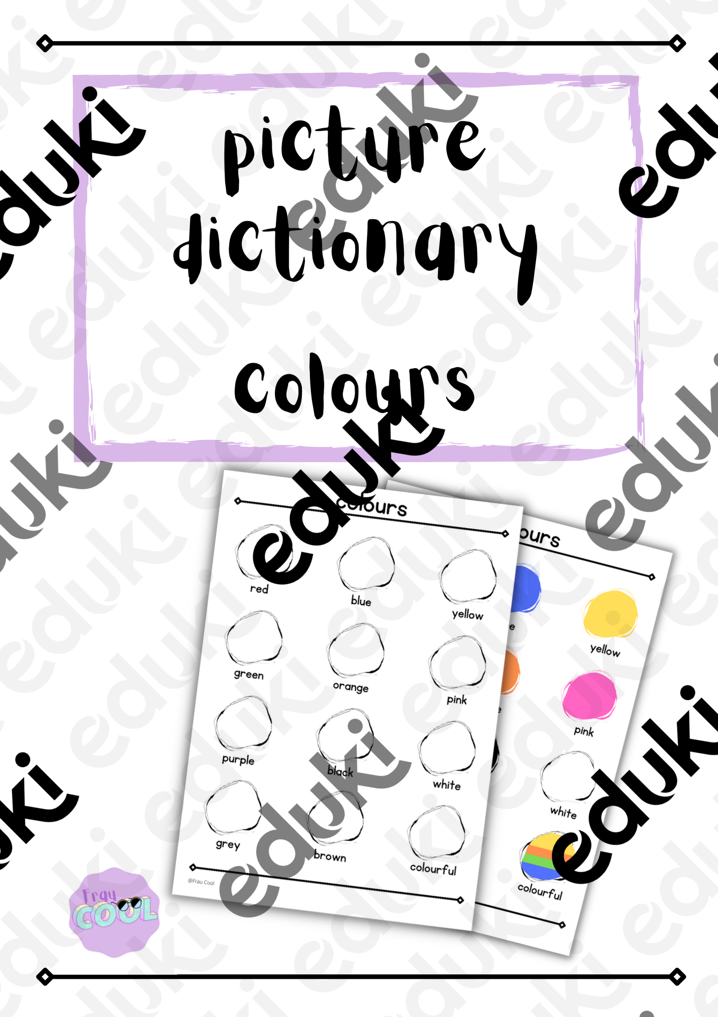 Picture Dictionary colours Englisch Grundschule – Unterrichtsmaterial ...