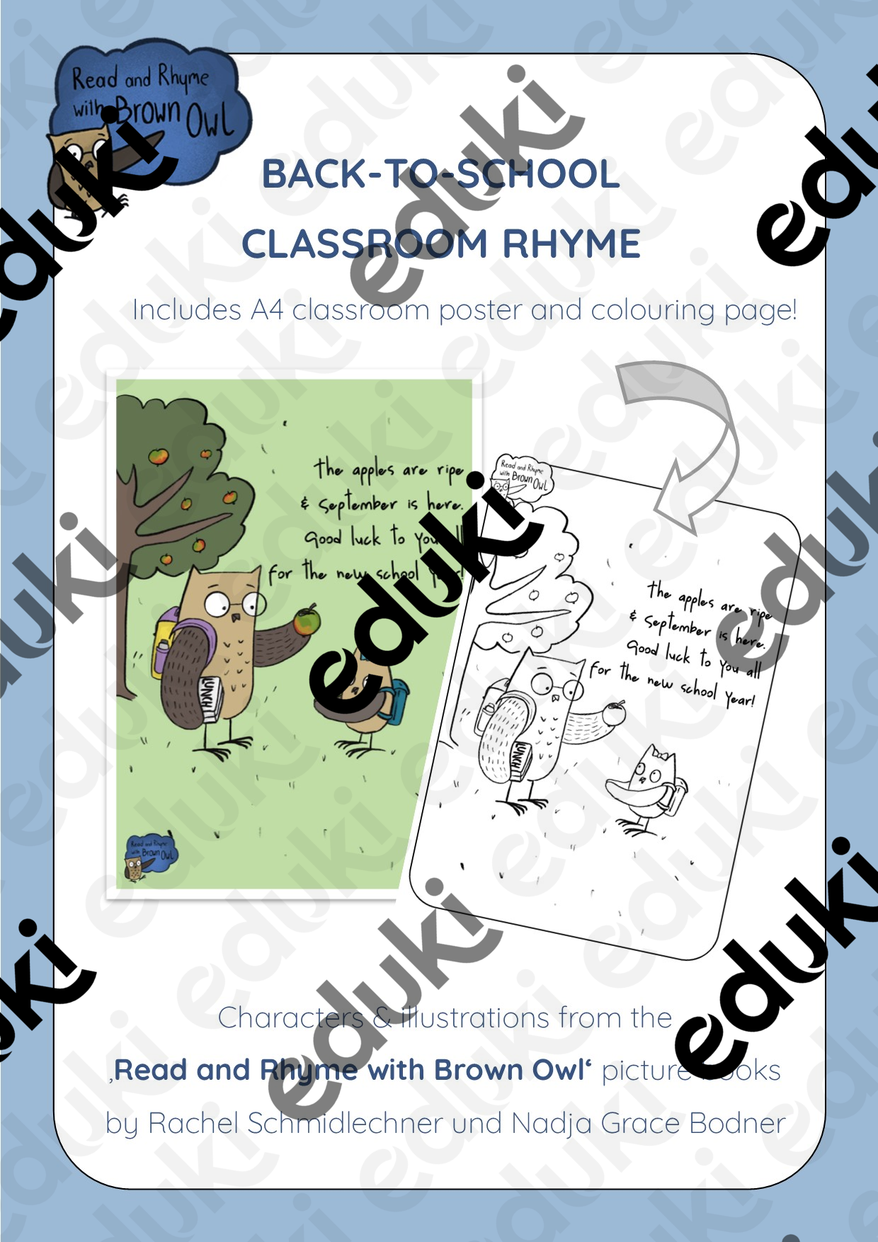 Back-to-school Rhyme for the English Classroom – Unterrichtsmaterial im ...