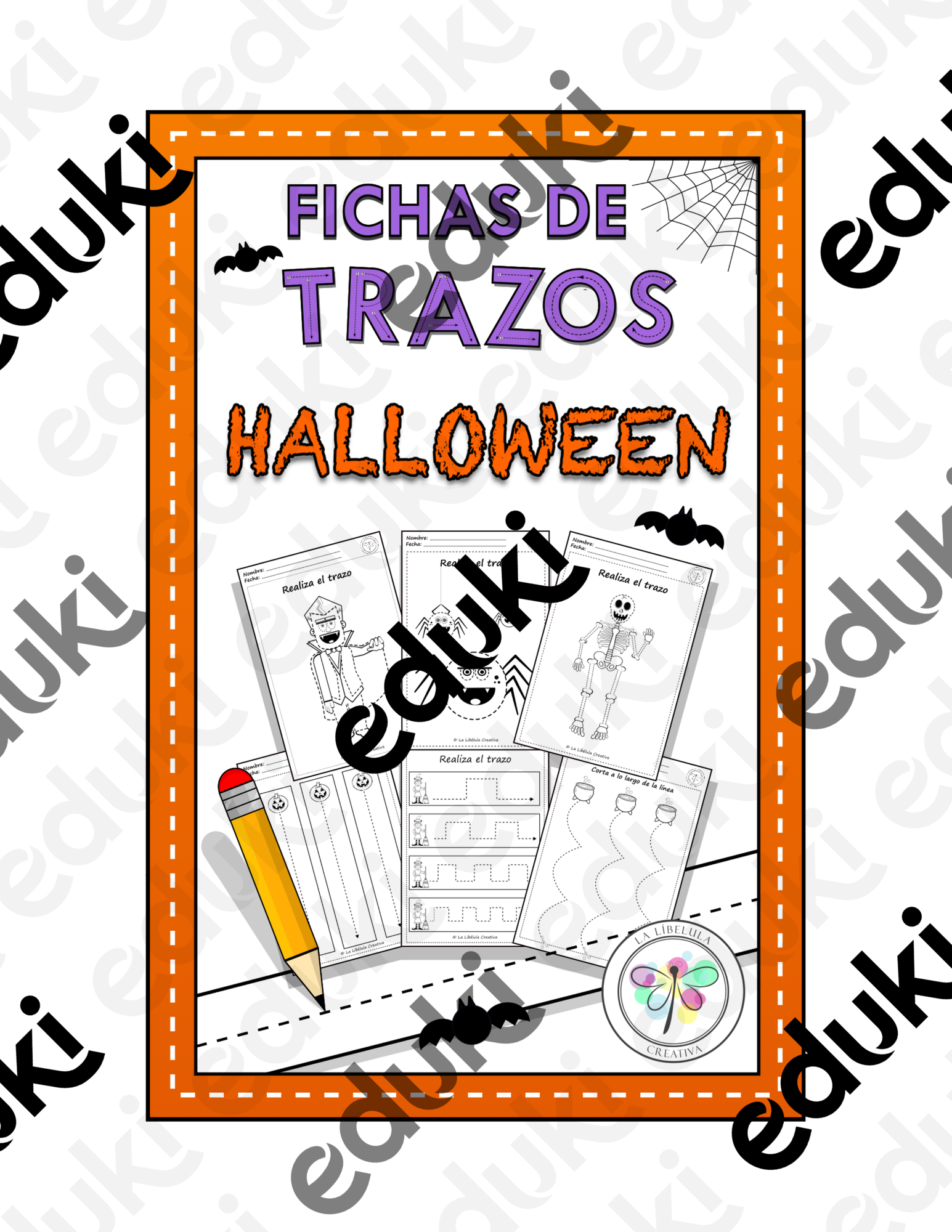 FICHAS ACTIVIDADES DE TRAZOS HALLOWEEN RECORTAR - material didáctico de ...