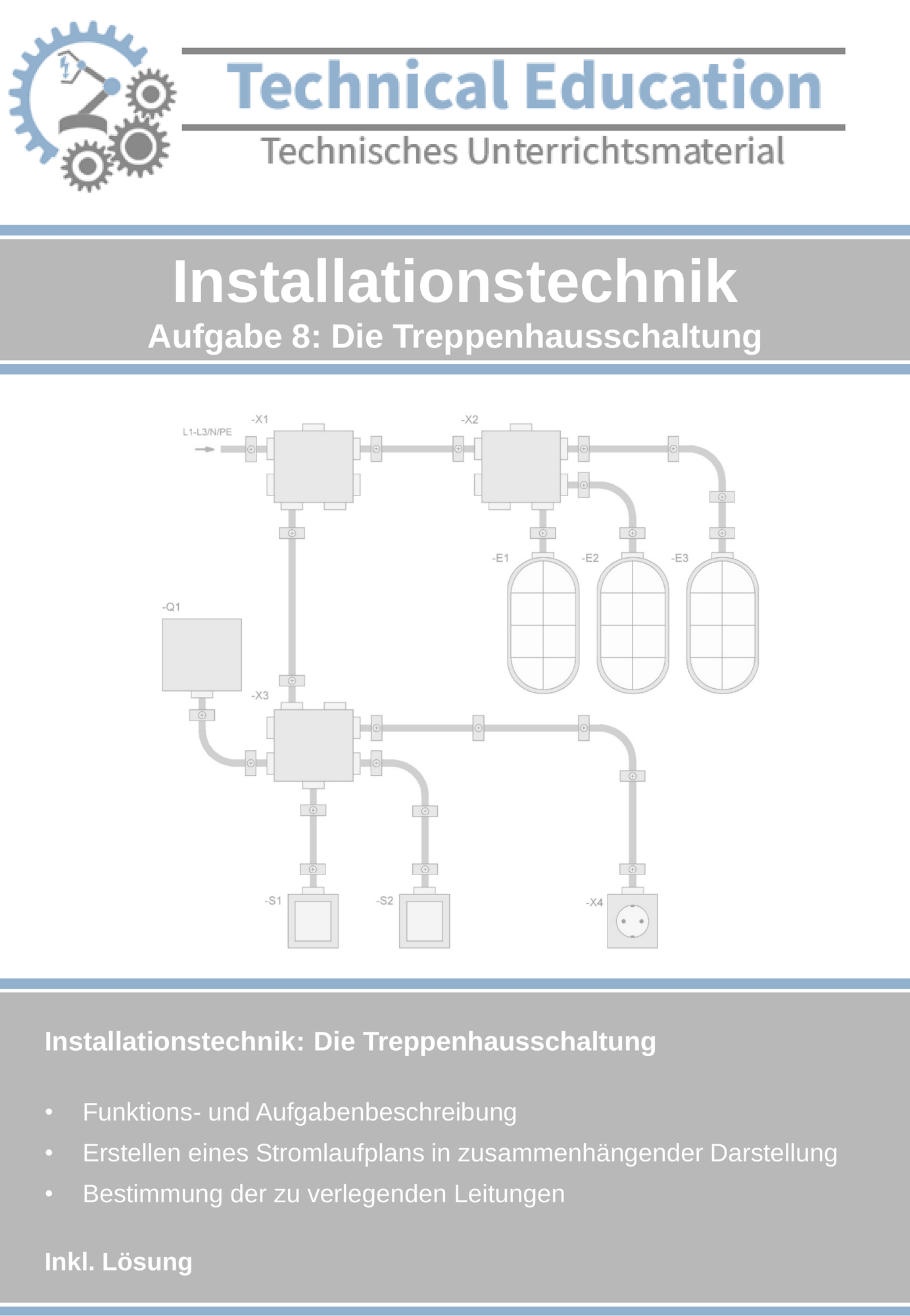 Installationstechnik: Die Treppenhausschaltung – Unterrichtsmaterial in ...