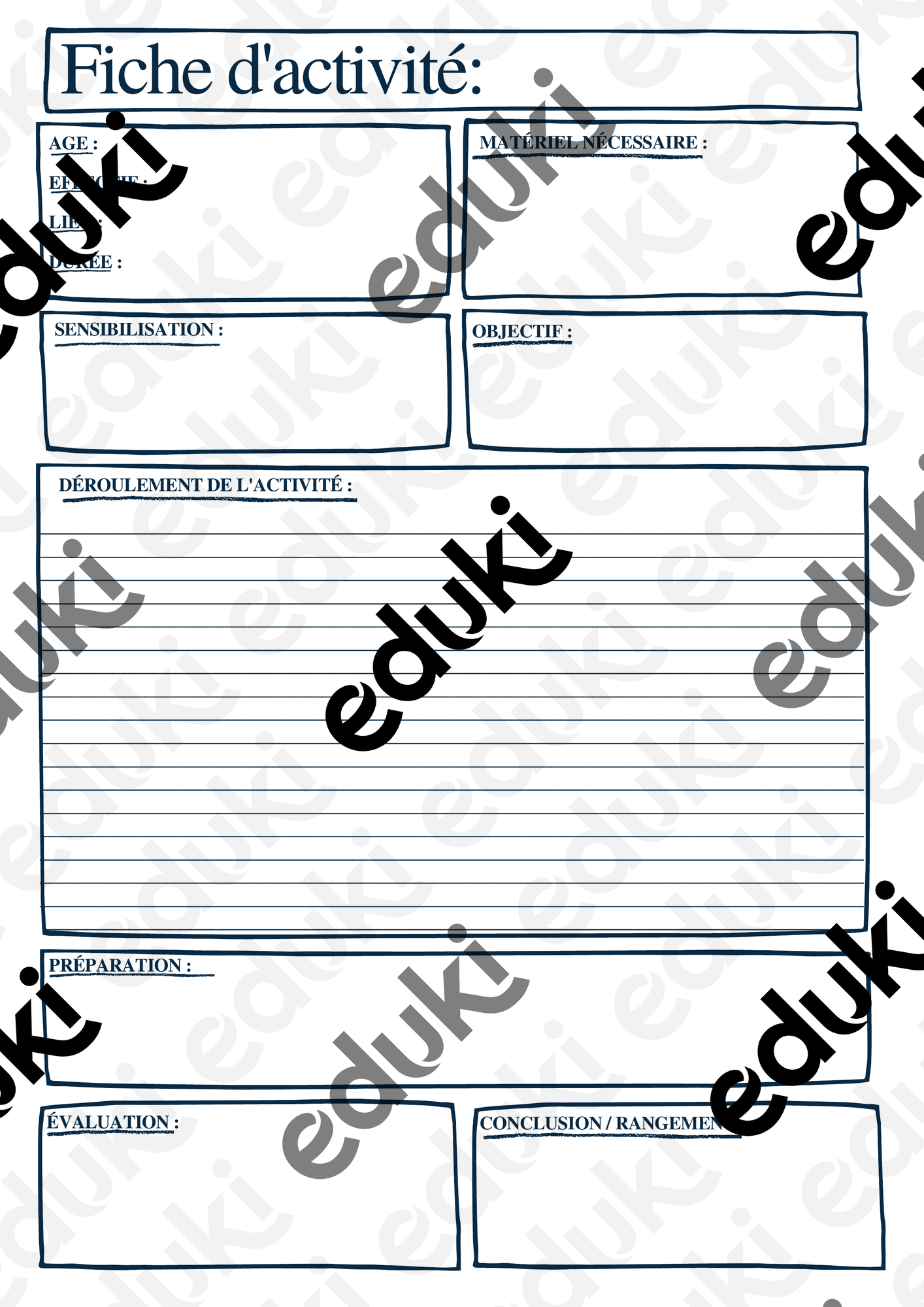 Animation Fiche D activit Remplir Ressource P dagogique Pour Ton