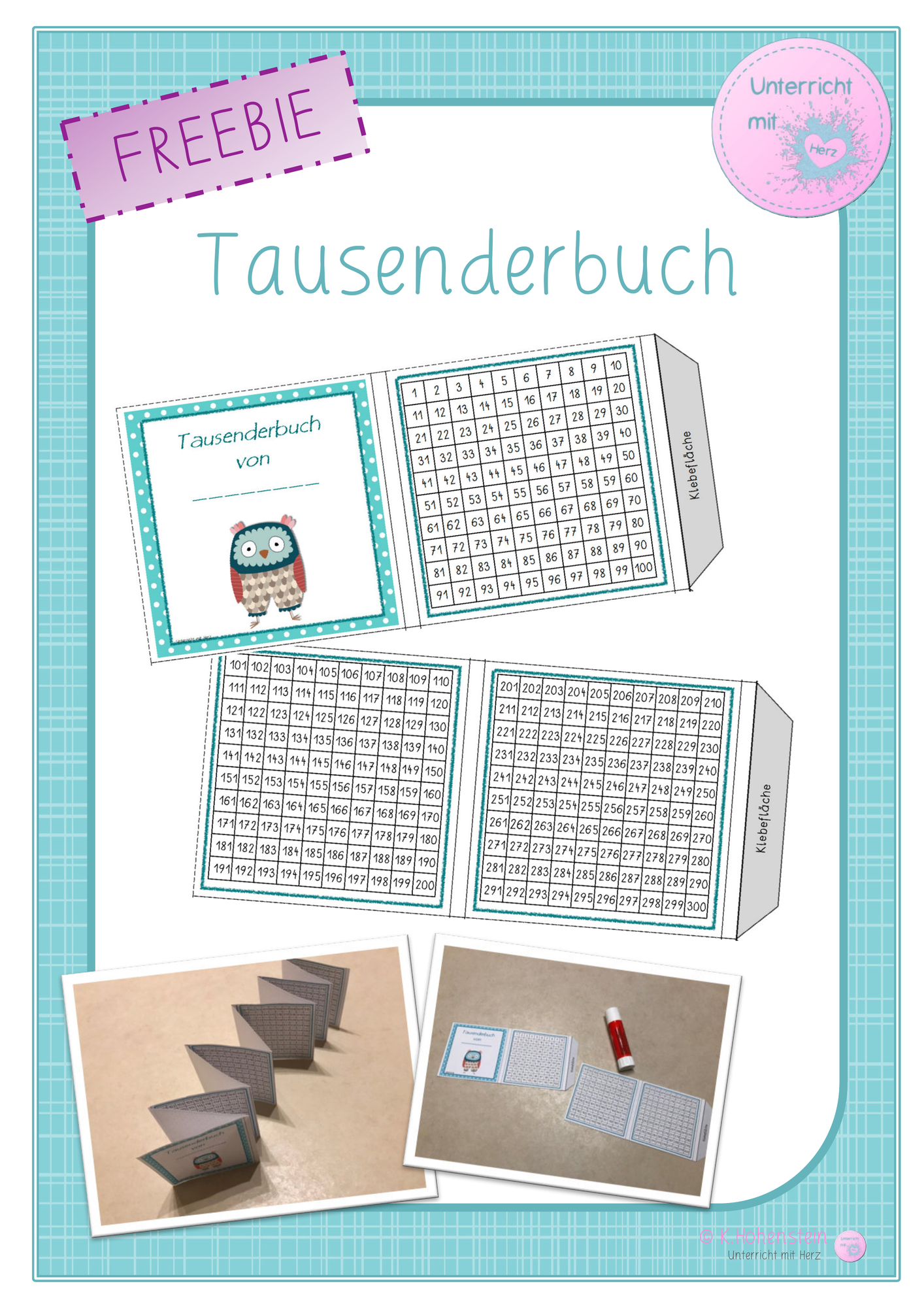 Tausenderbuch – Unterrichtsmaterial im Fach Mathematik