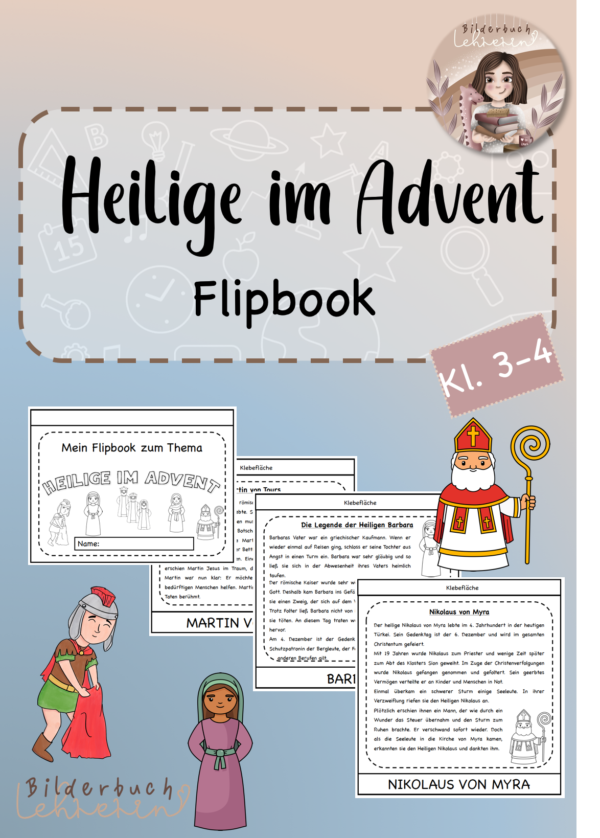 Heilige im Advent- Flipbook – Unterrichtsmaterial im Fach Religion