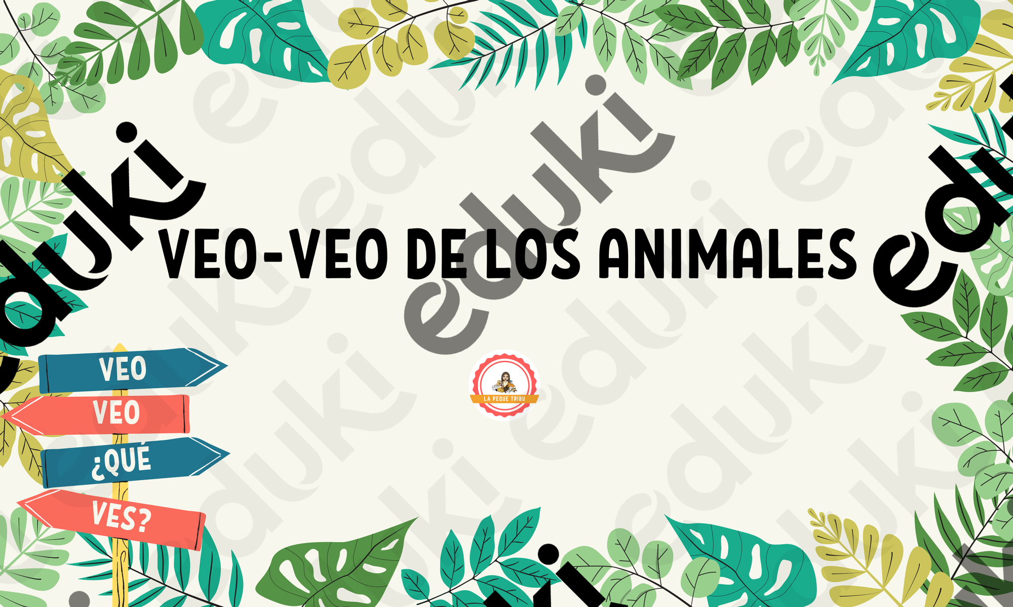 Veo veo animales - material de la siguiente asignatura Matemáticas
