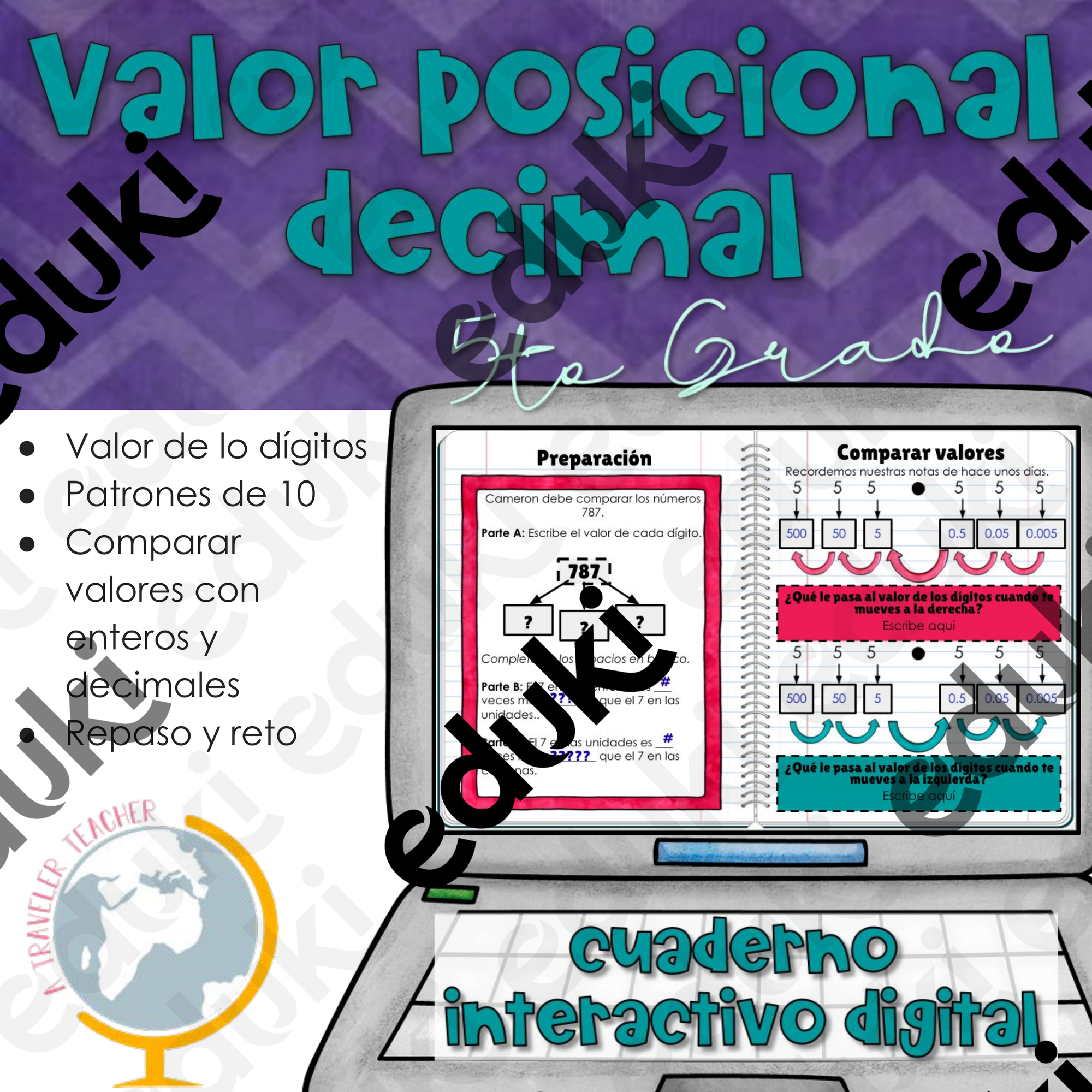 Máster: Valor posicional decimal (cuaderno interactivo digital ...
