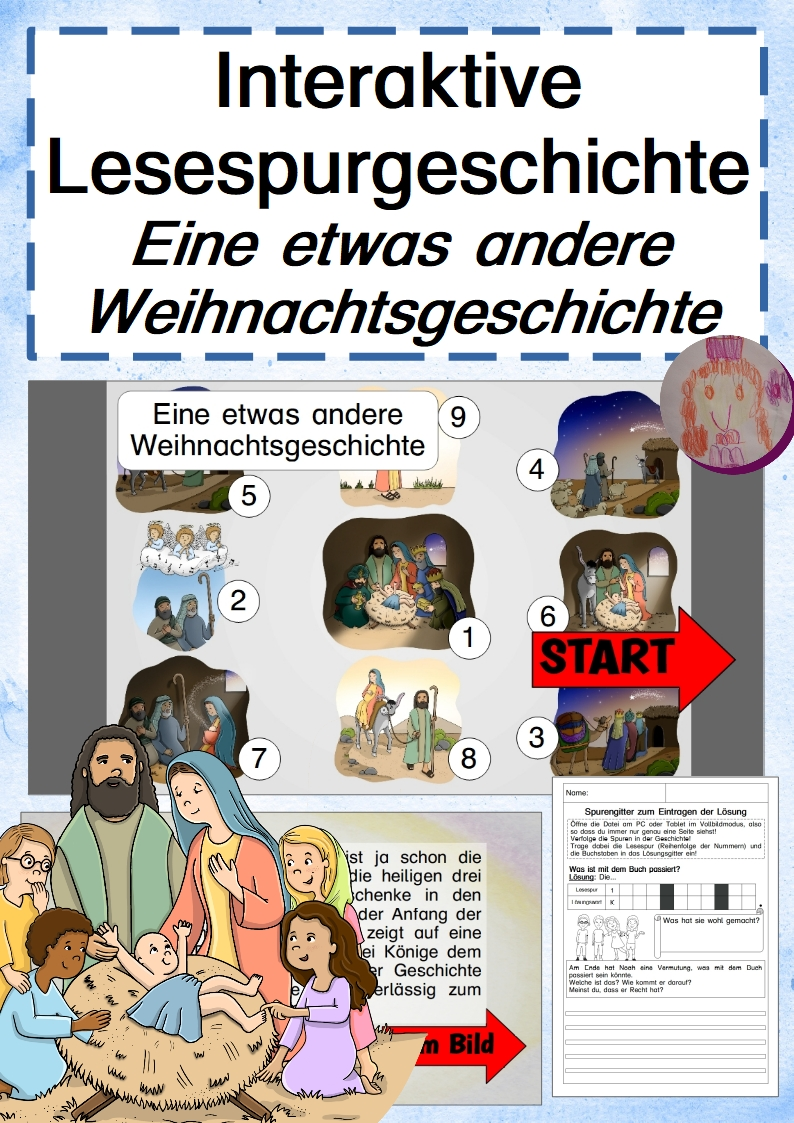 Interaktive Lesespurgeschichte: Eine etwas andere Weihnachtsgeschichte ...