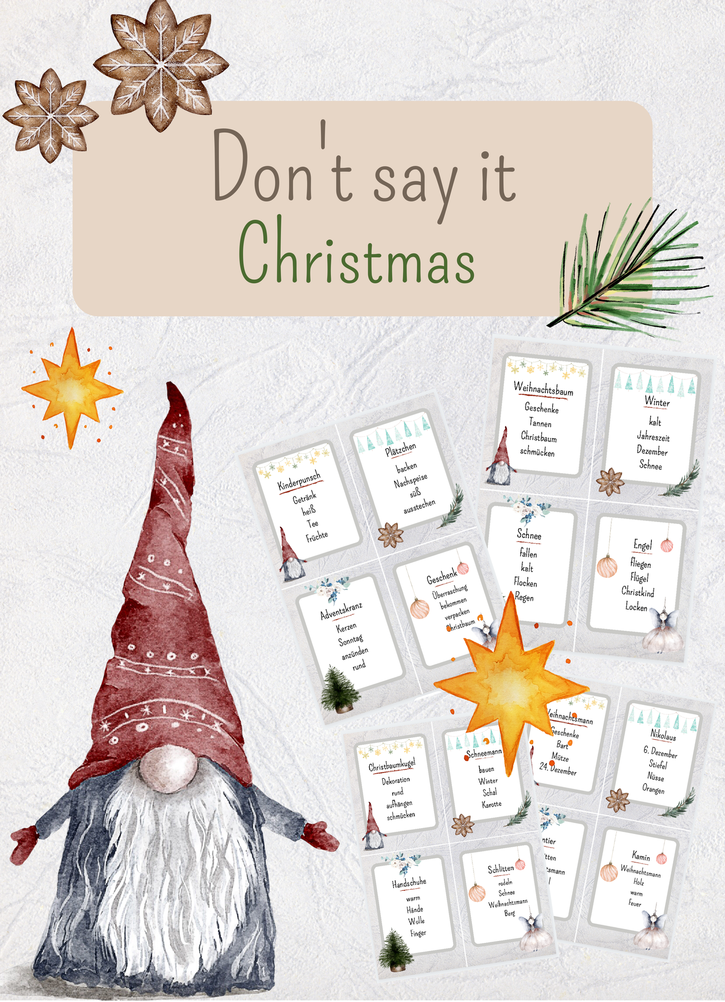 Don't say it - Christmas edition – Unterrichtsmaterial in den Fächern ...