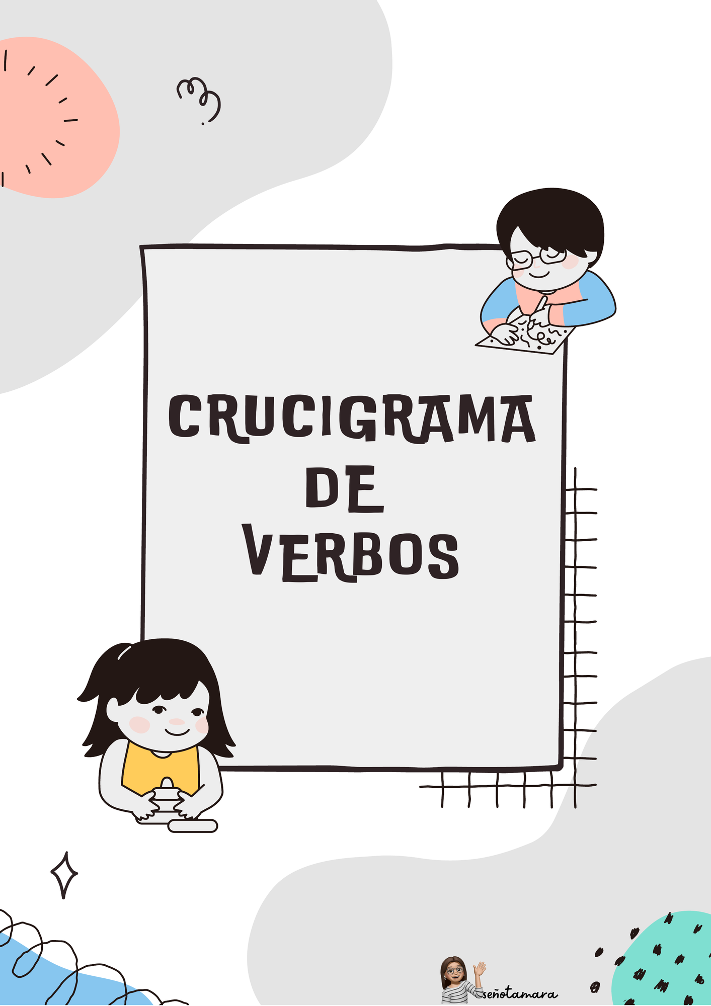 Crucigrama Verbos - material de la siguiente asignatura Lengua y literatura