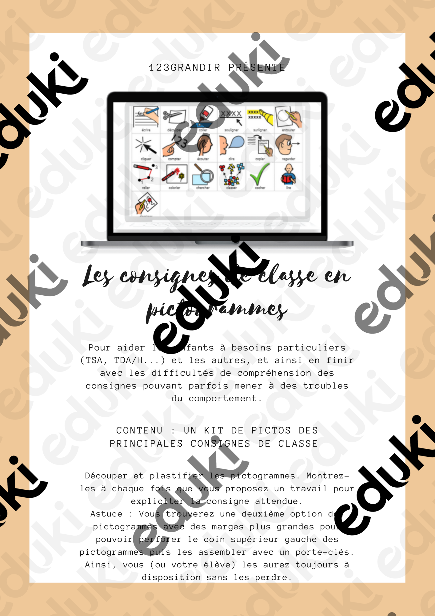 Pictogrammes des consignes de classe - Ressource pédagogique pour ton ...