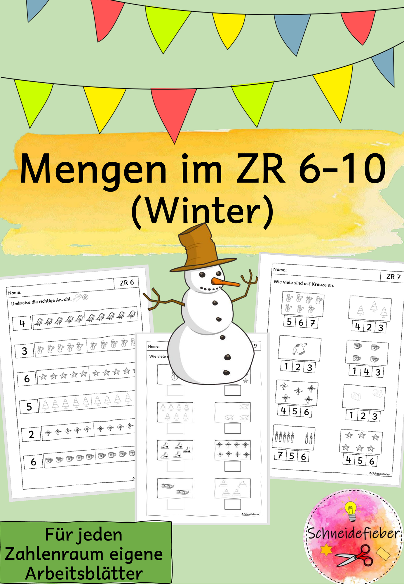 Mengen im ZR 10, WInter, Förderung, Menge-Zahl-Zuordnung ...