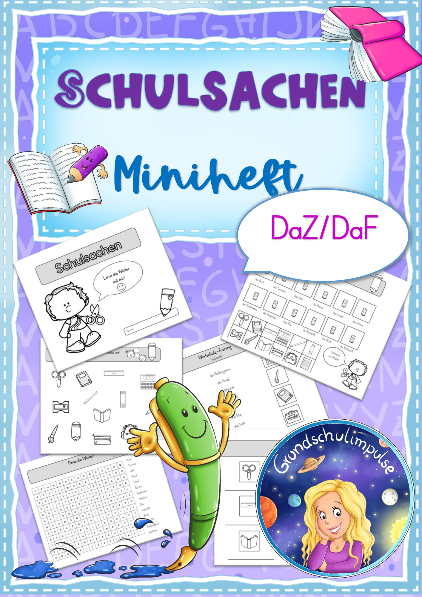DaZ/DaF: Miniheft Schulsachen – Unterrichtsmaterial im Fach DaZ/DaF