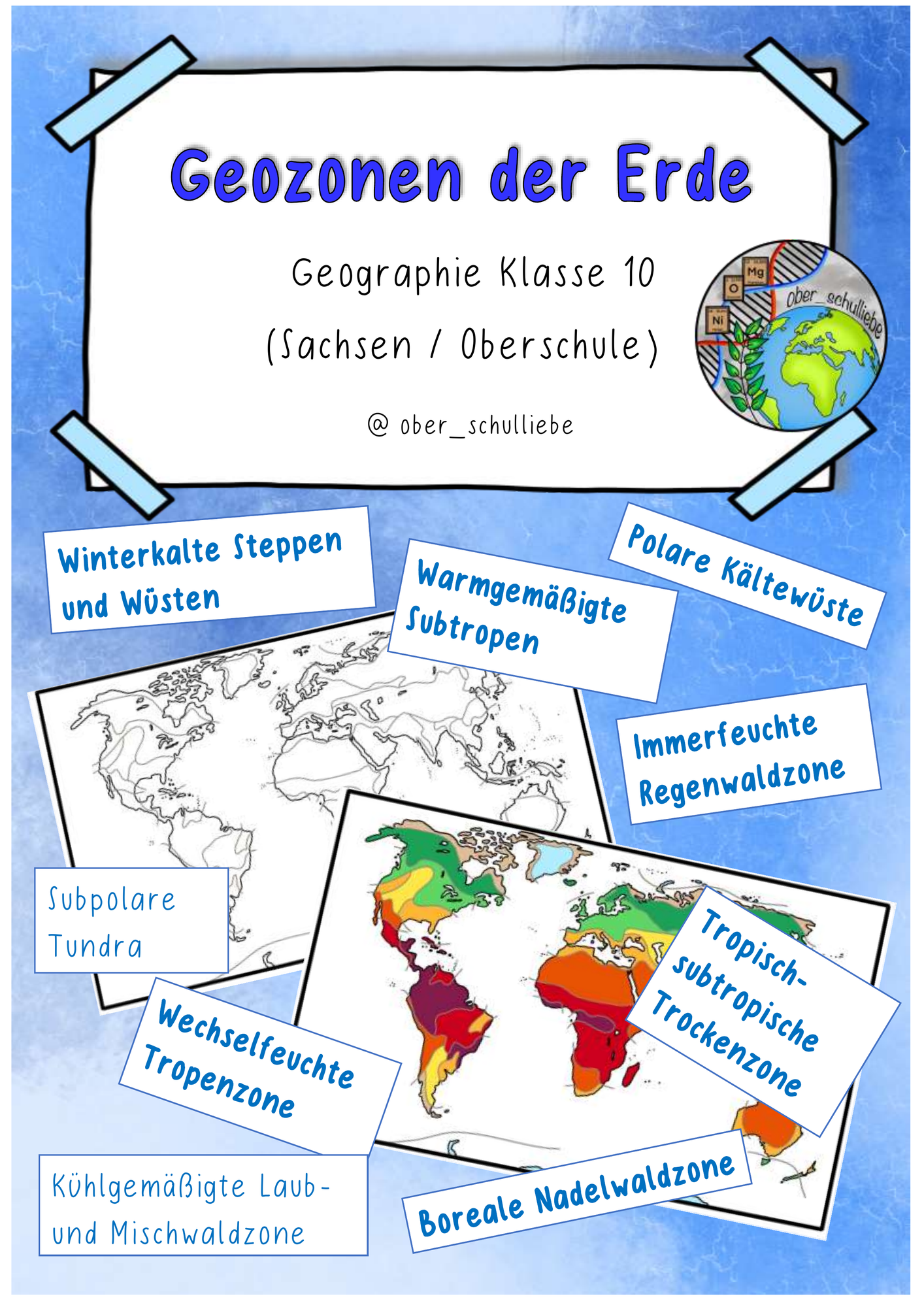 Geozonen der Erde – Unterrichtsmaterial im Fach Erdkunde