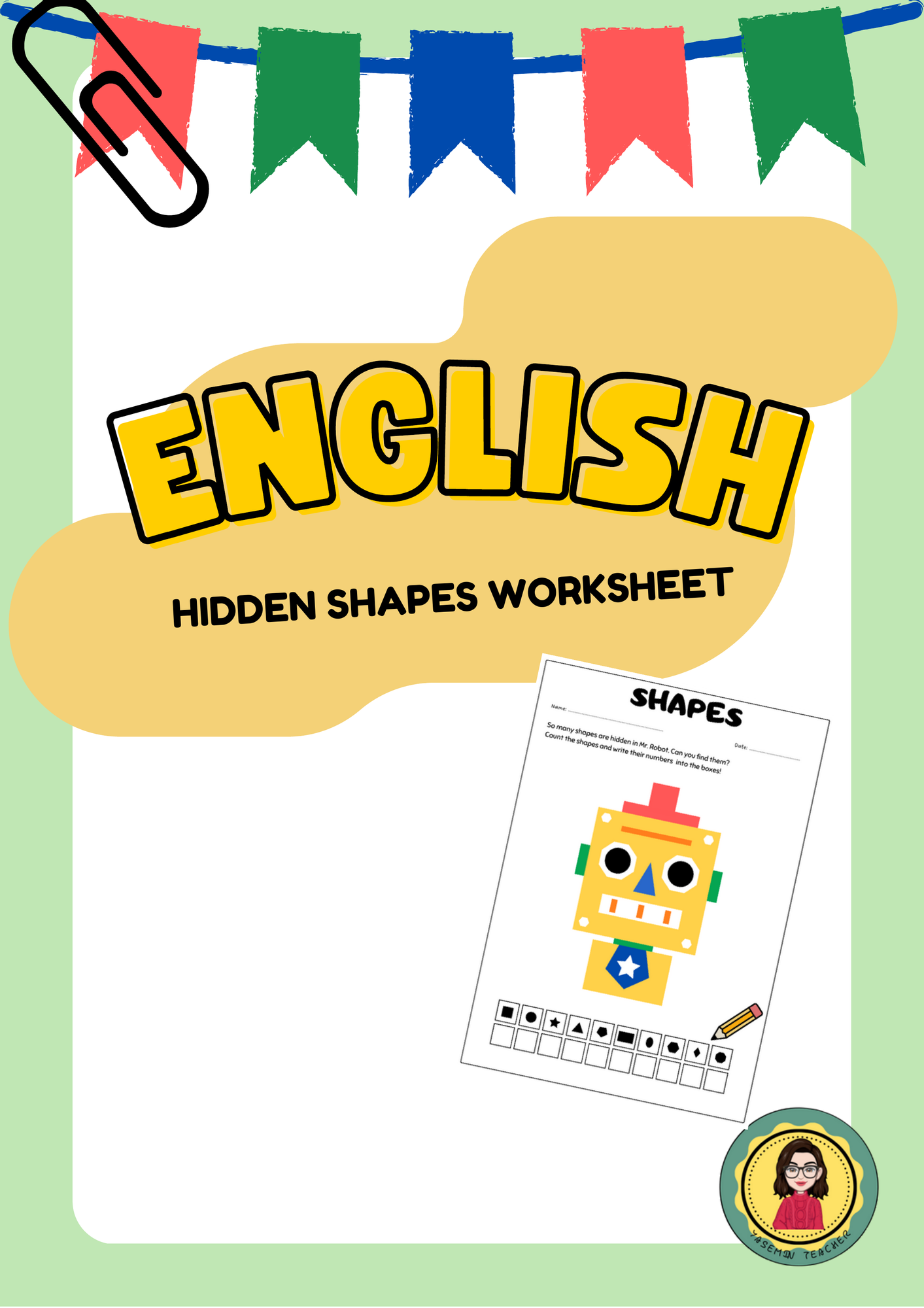 Hidden Shapes Worksheet | Vocabulary | English | Math ...