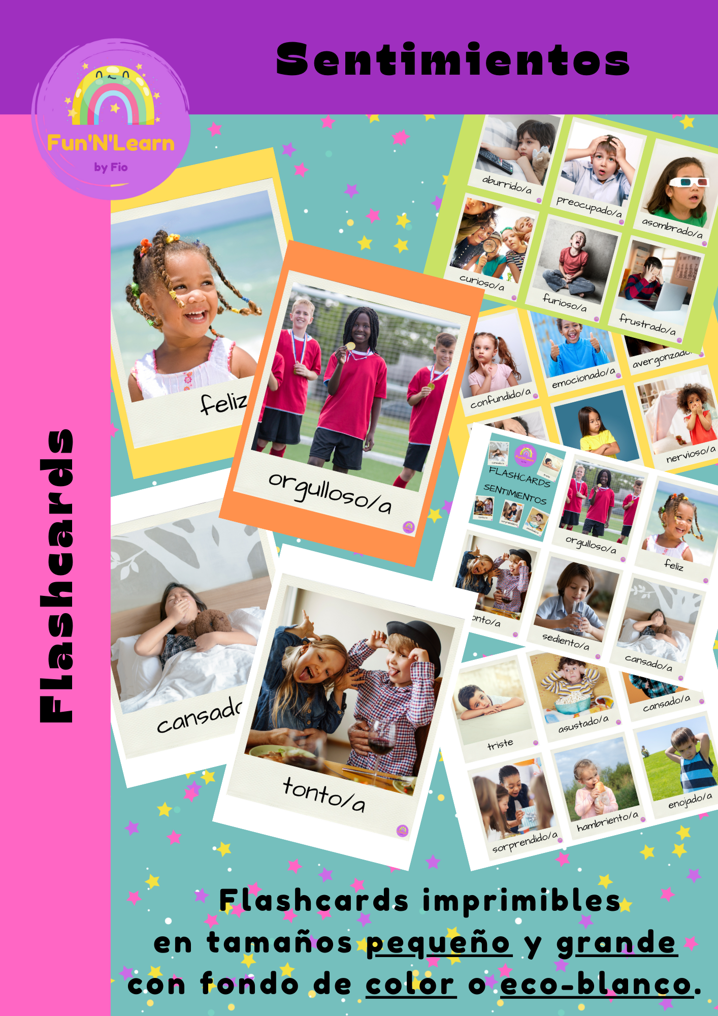 Sentimientos - Flashcards de Vocabulario - material didáctico de las ...